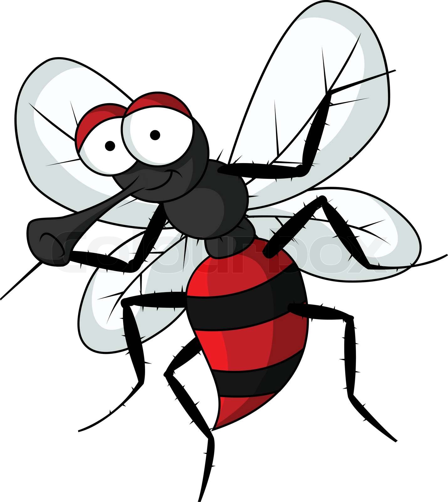 funny mosquito cartoon | Stock vector | Colourbox