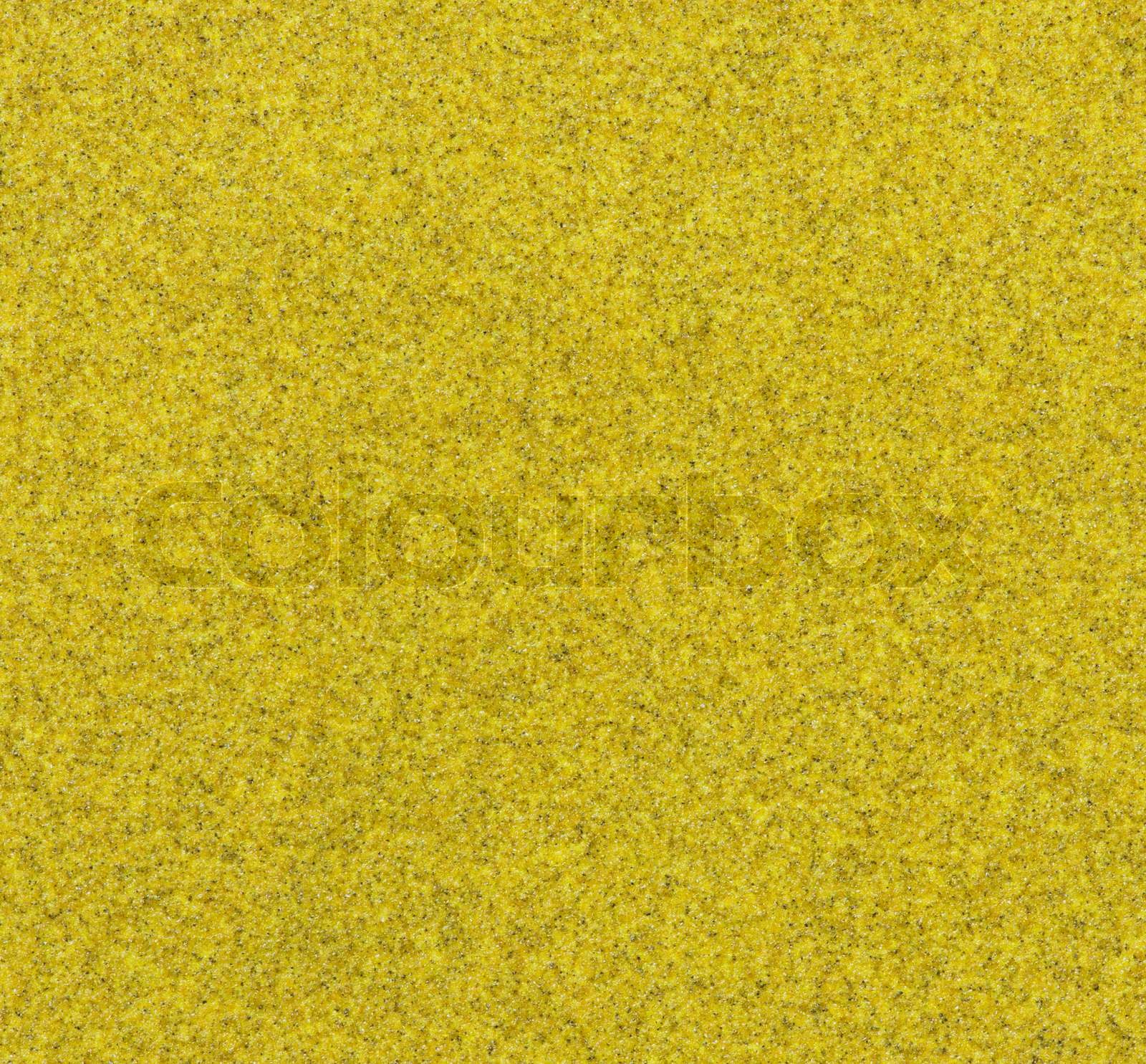 yellow sandpaper | Stock image | Colourbox
