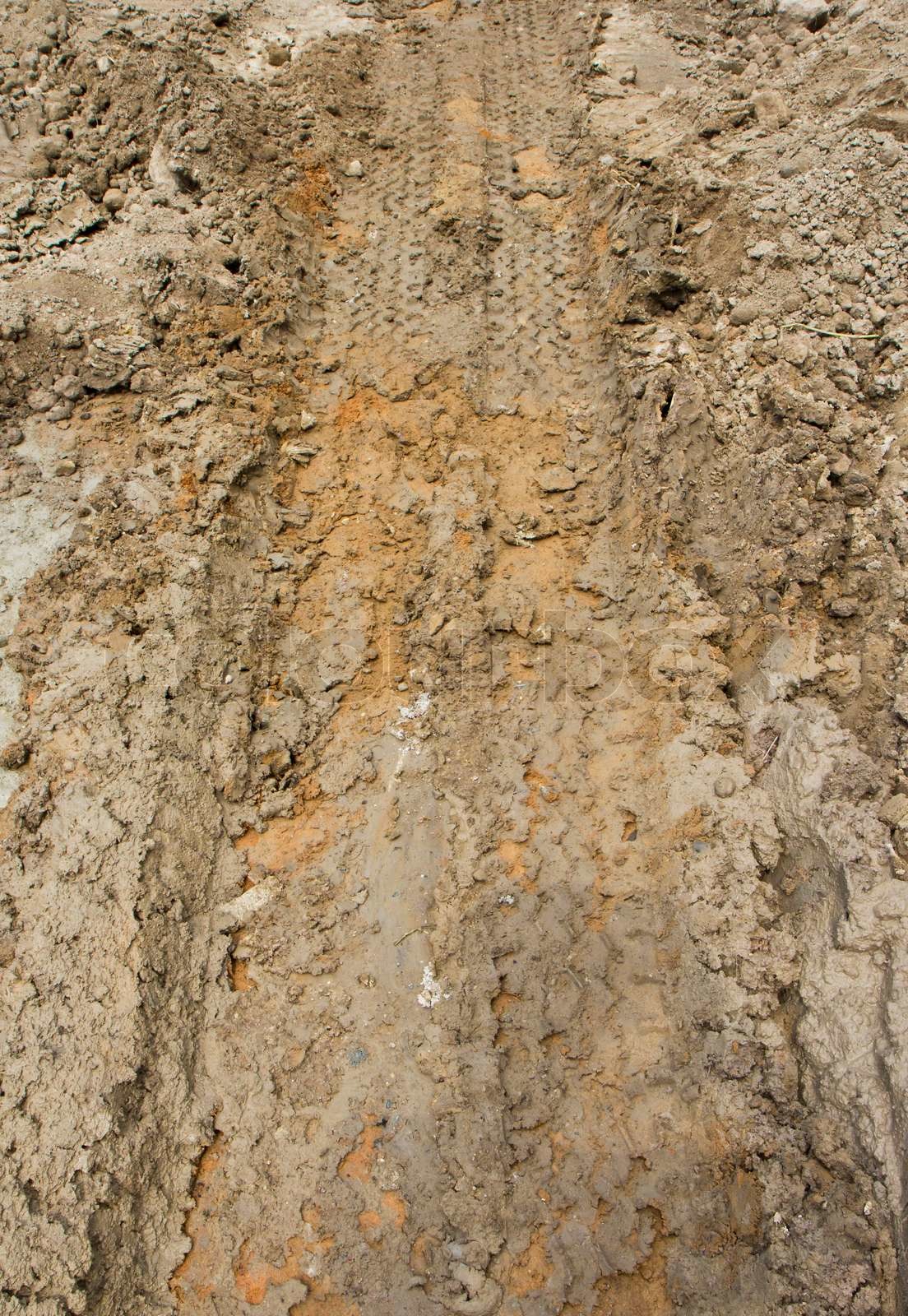 Reifenspur | Stock Bild | Colourbox