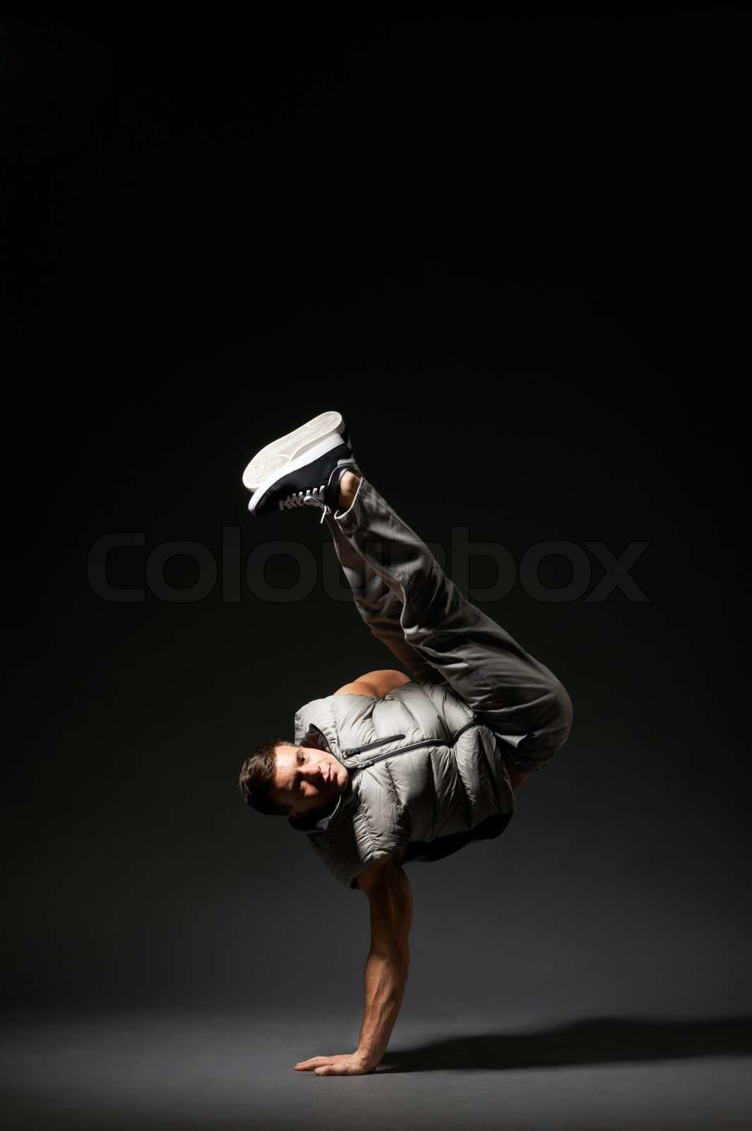 cool break dancer standing on the freeze | Stock image | Colourbox