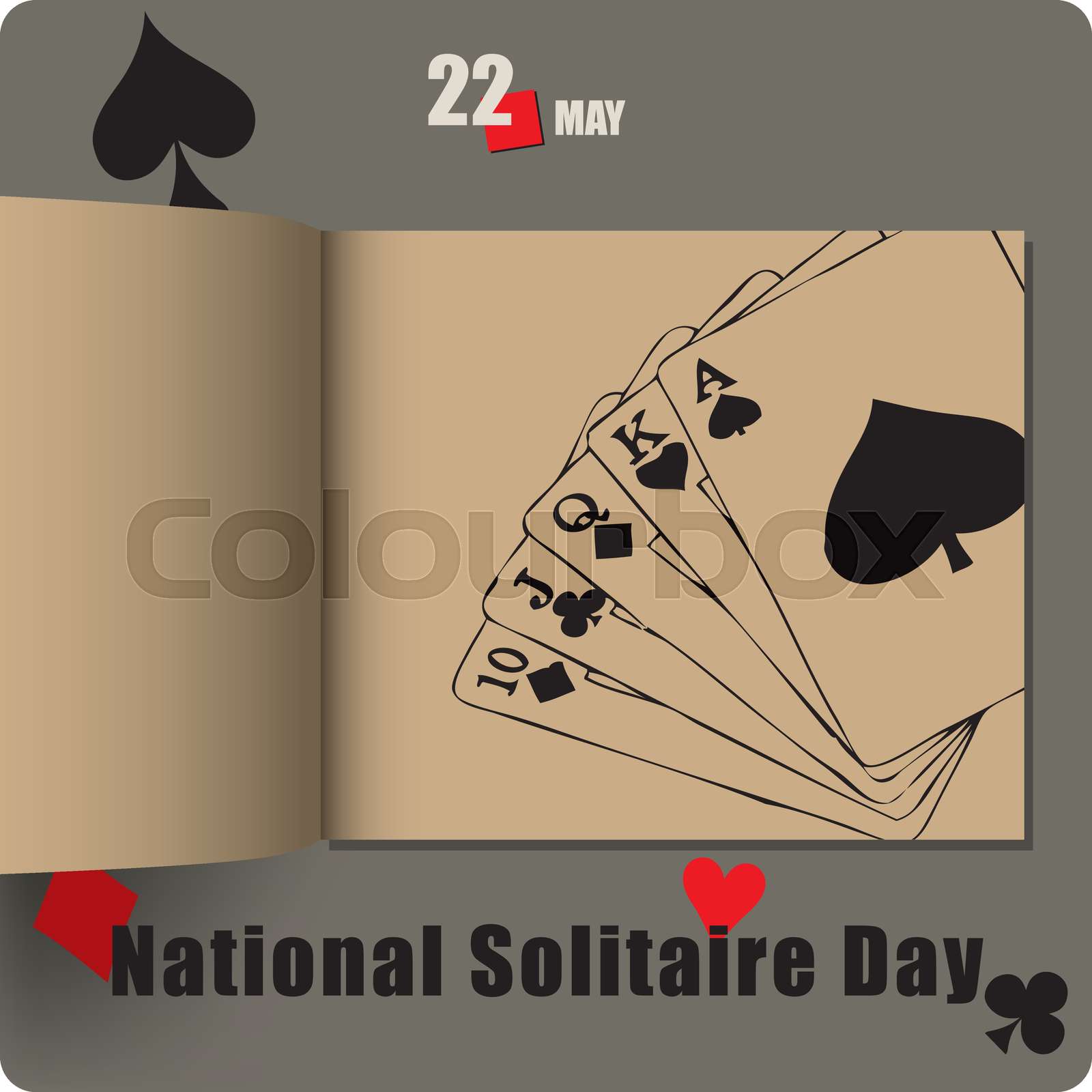 National Solitaire Day | Stock vector | Colourbox