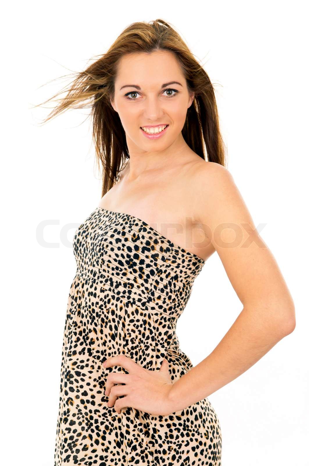 Beautiful Girl Posing Stock Image Colourbox