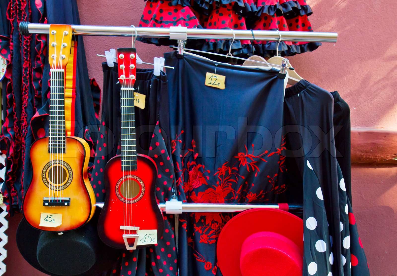 traditional spanish suits for flamenco | Stock image | Colourbox