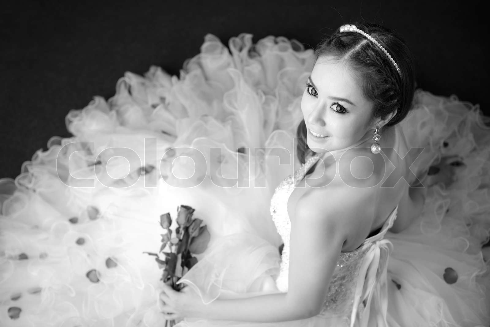 Portrait der schönen Braut | Stock Bild | Colourbox