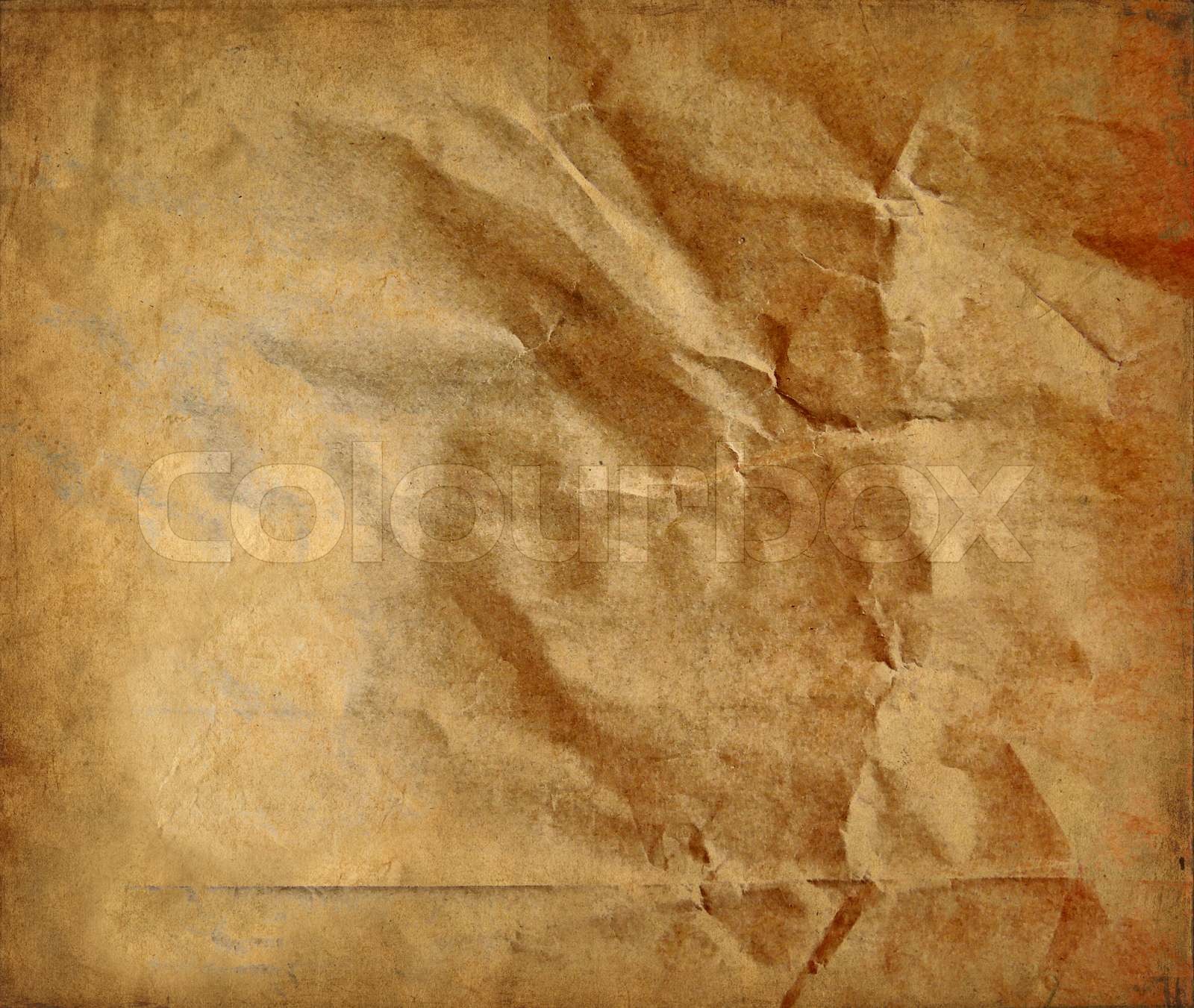 Old crumpled paper | Stock image | Colourbox