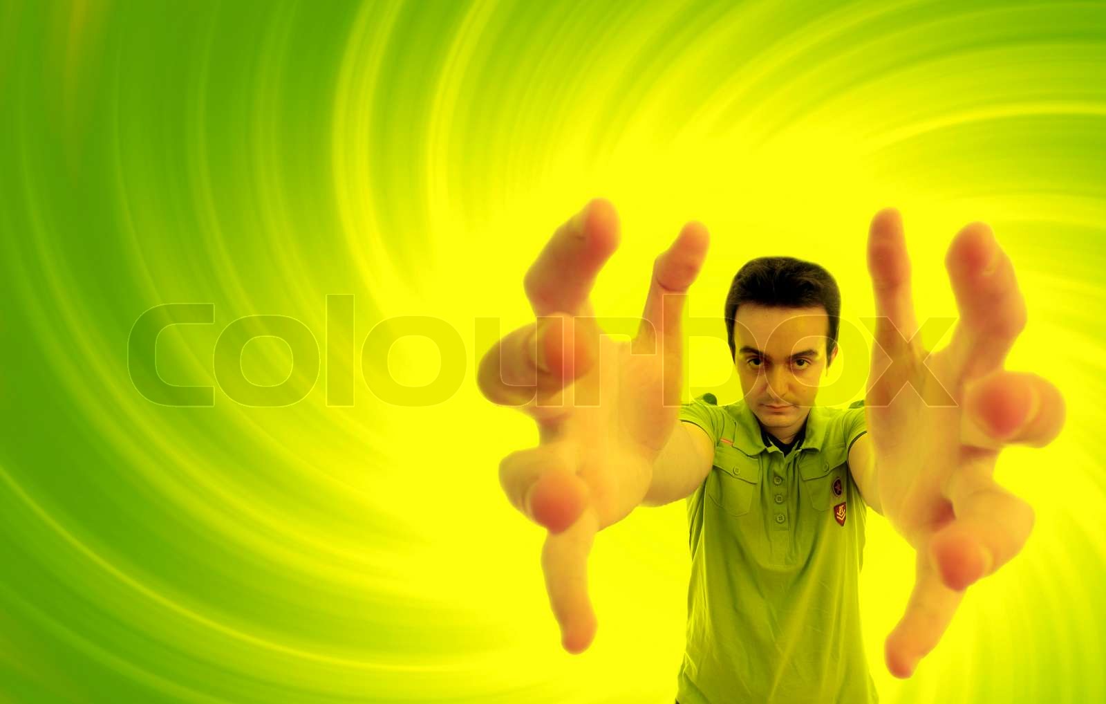 Man reaching something | Stock image | Colourbox