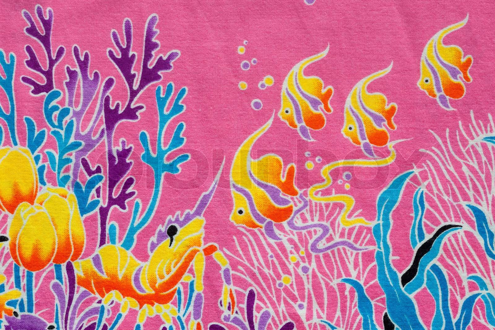 Sea batik design | Stock image | Colourbox