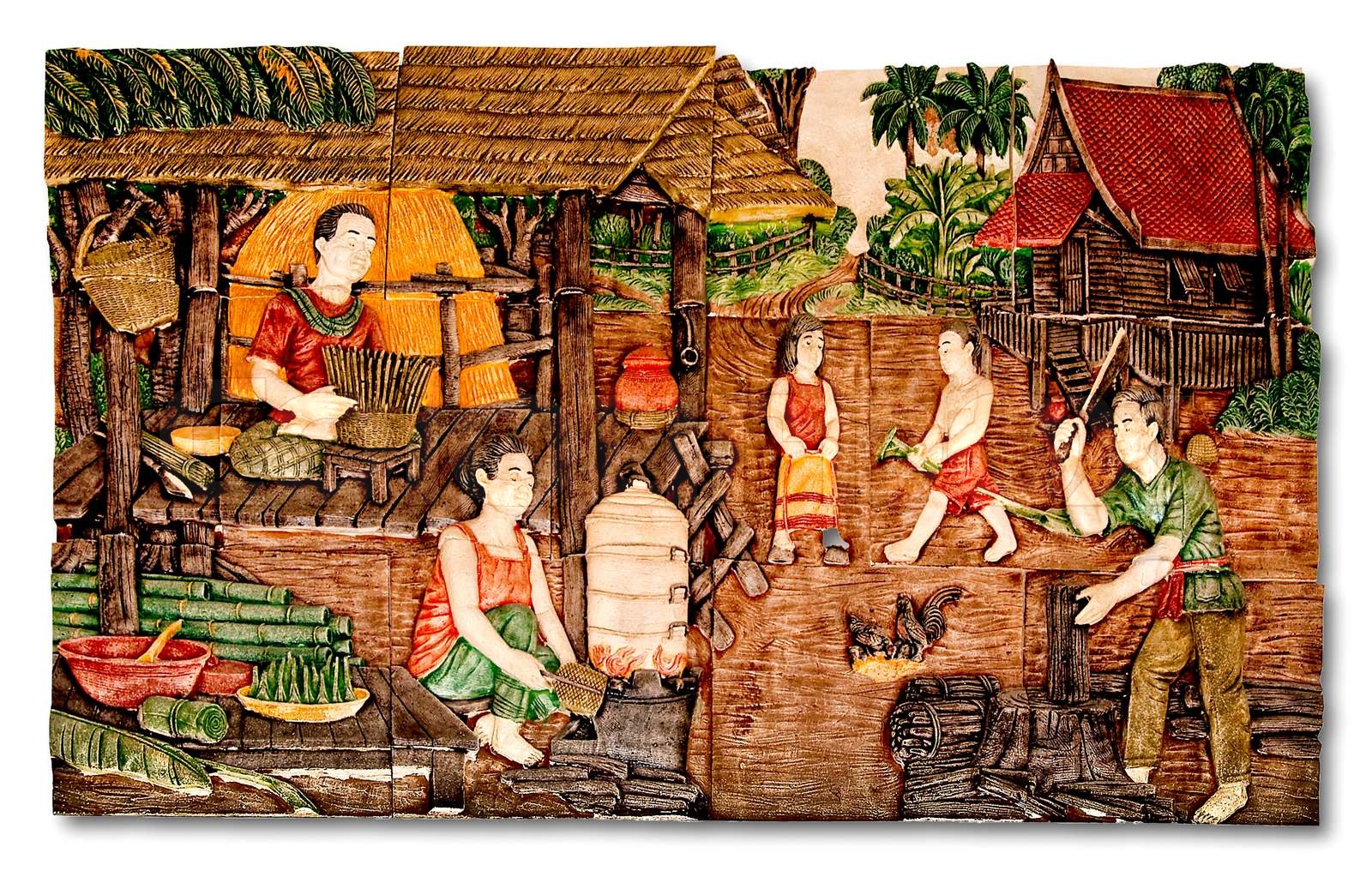 The Sculpture of native thai style | Stock image | Colourbox