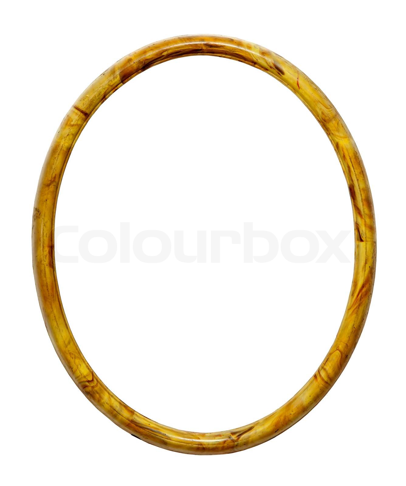 Oval yellow frame | Stock image | Colourbox