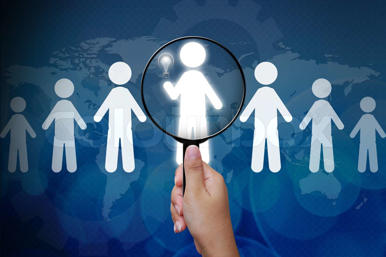 Choosing the right person from a group | Stock image | Colourbox