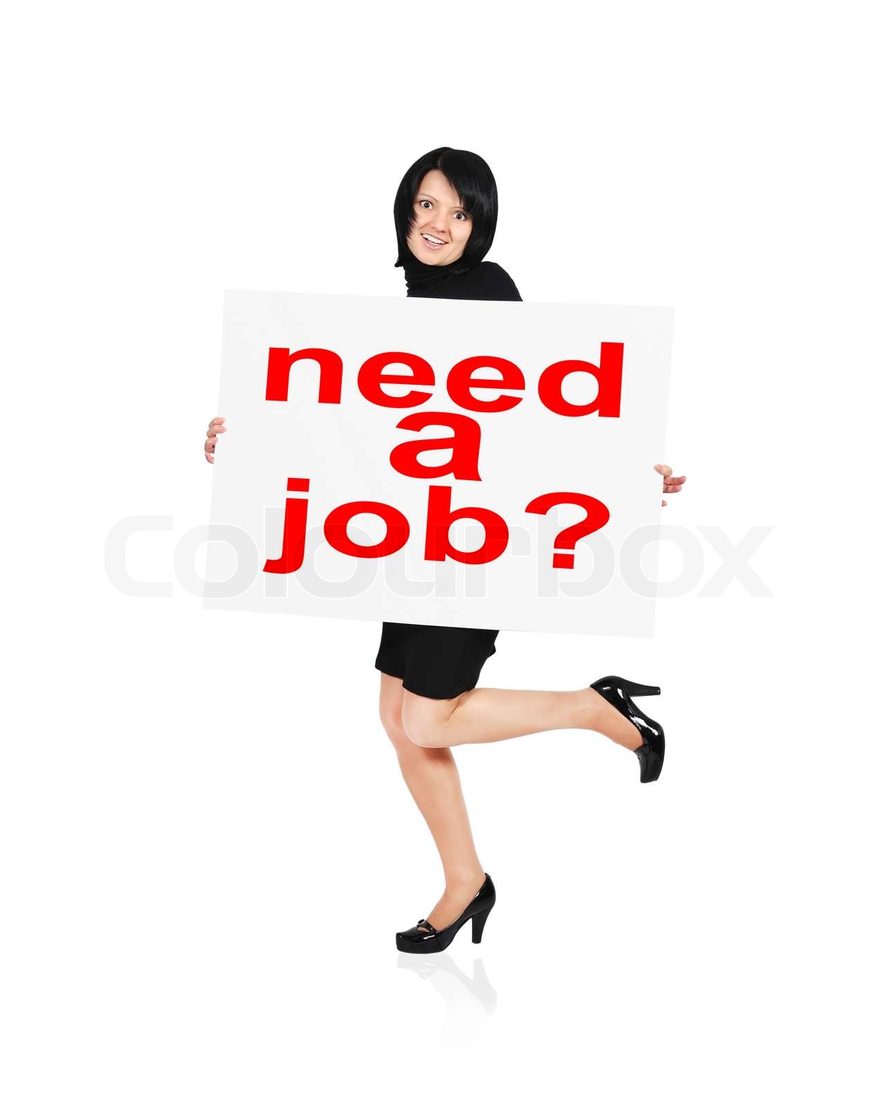 billboard need a job | Stock image | Colourbox