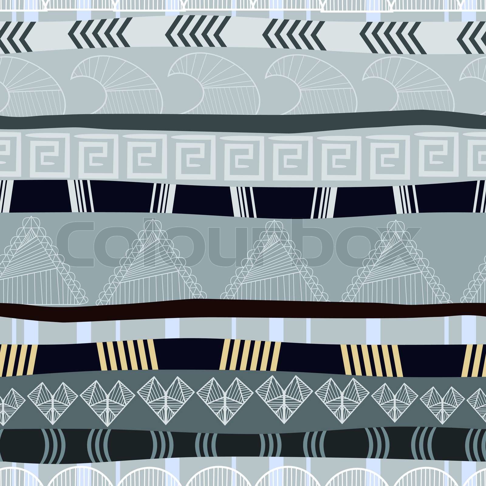 Seamless texture with traditional African pattern | Stock vector ...