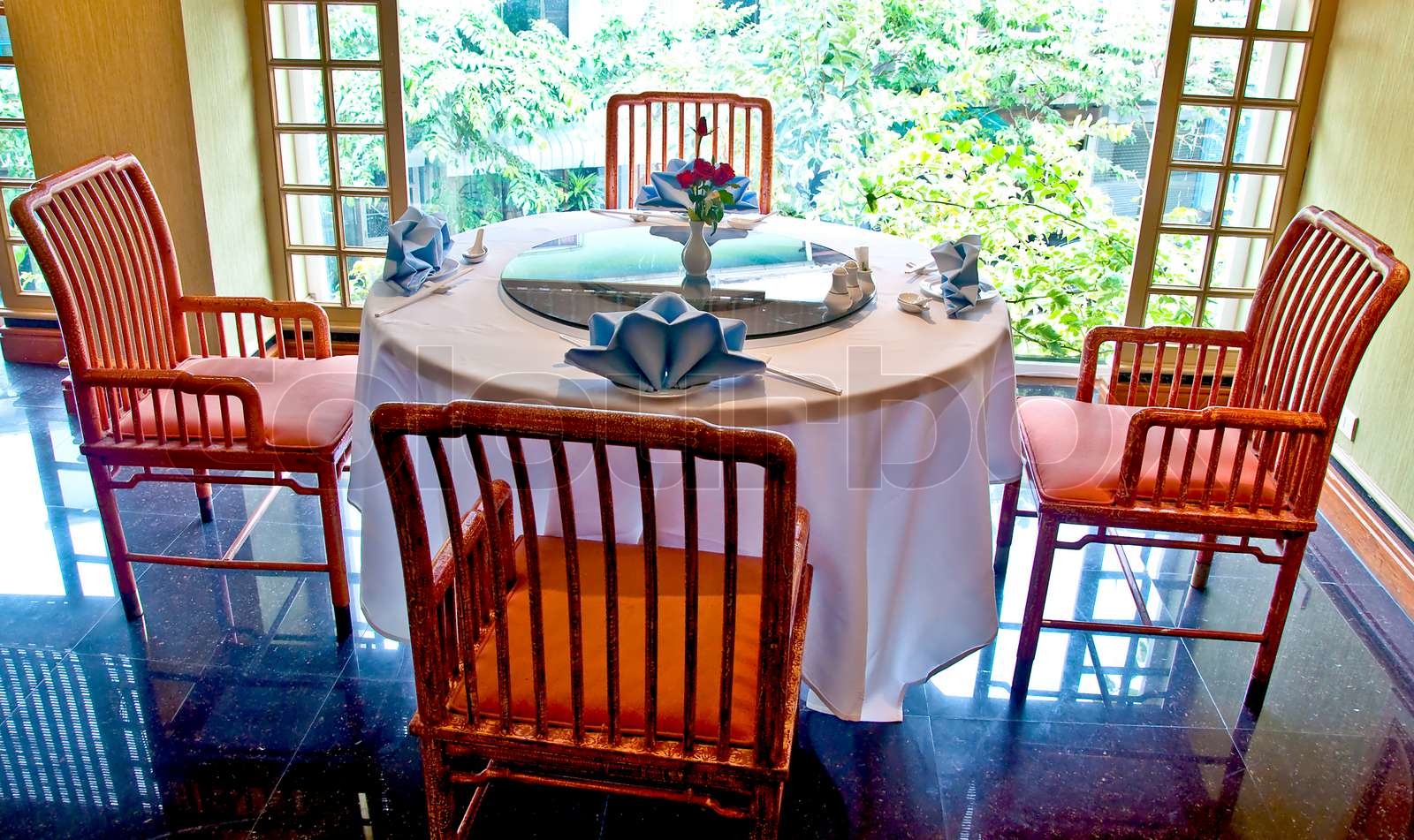 The Dining table inrestaurant | Stock image | Colourbox