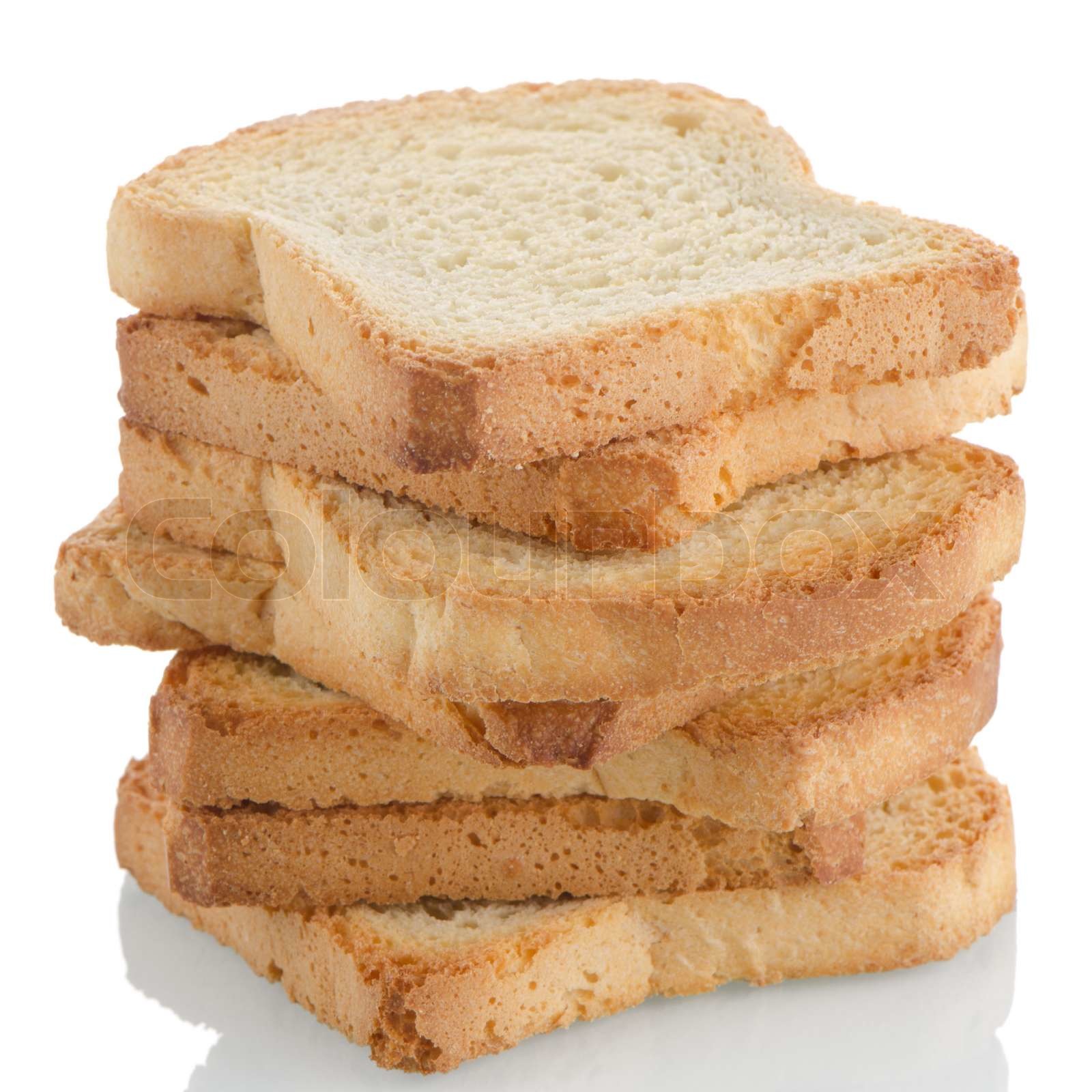 Golden brown toast | Stock image | Colourbox