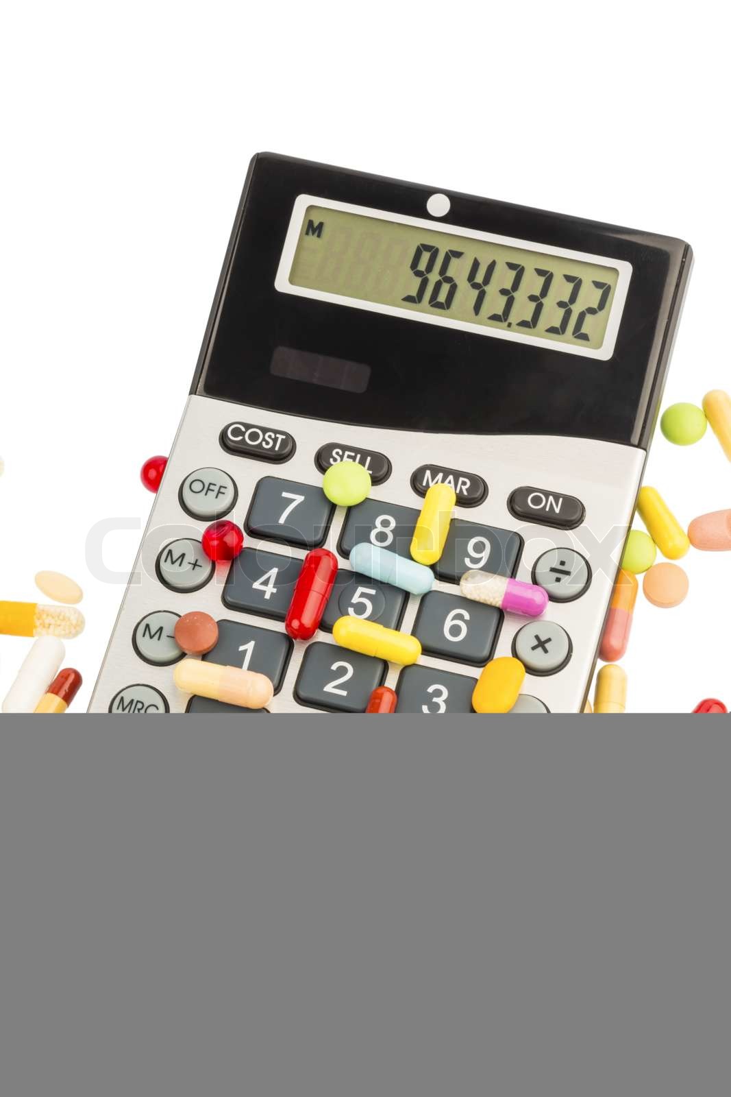 tablets and calculator | Stock image | Colourbox