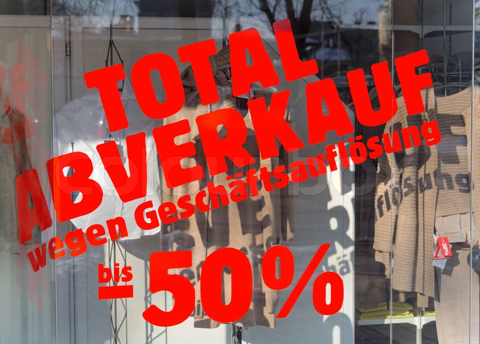 total sales - liquidation | Stock image | Colourbox