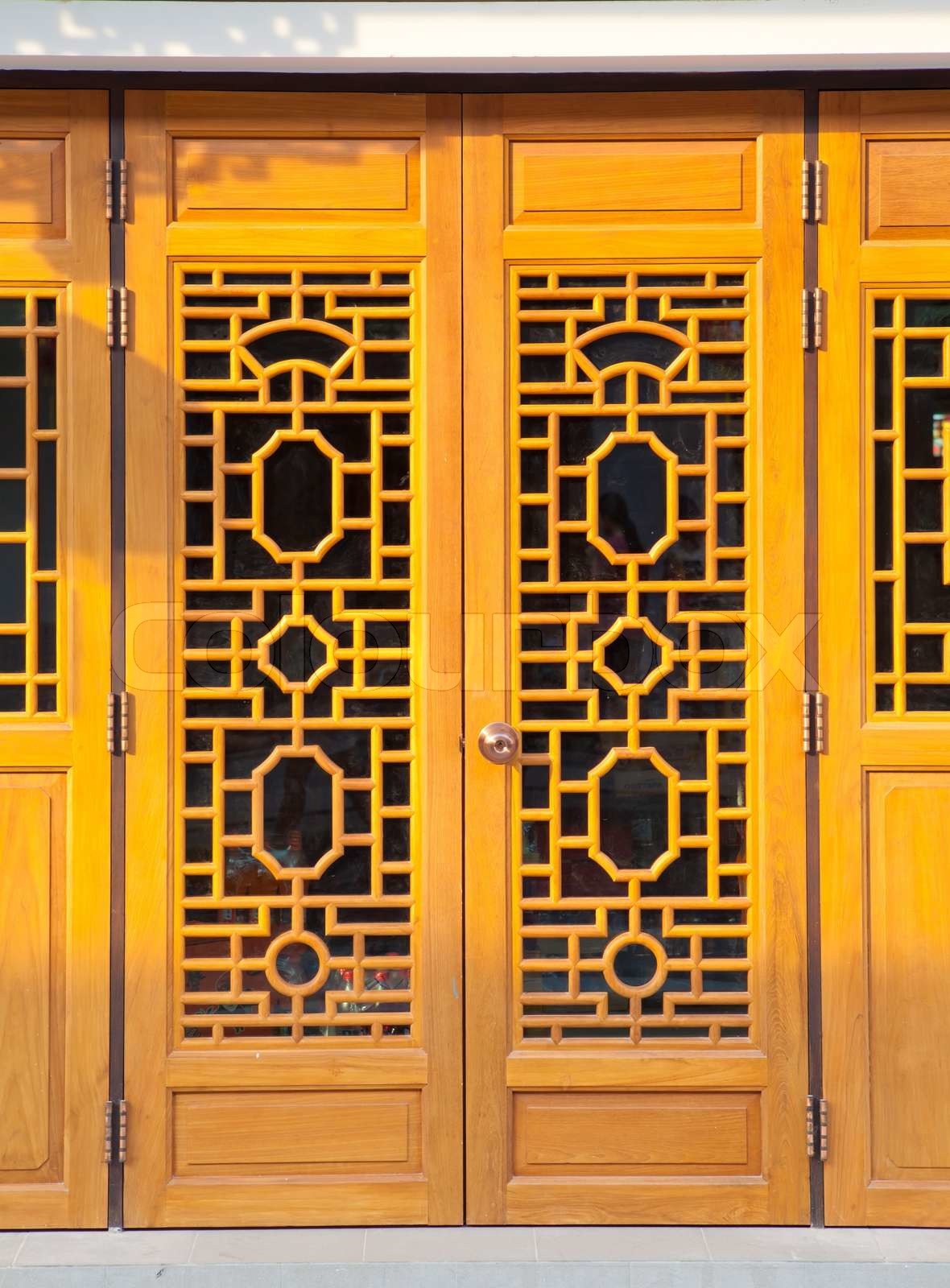 chinese door | Stock image | Colourbox