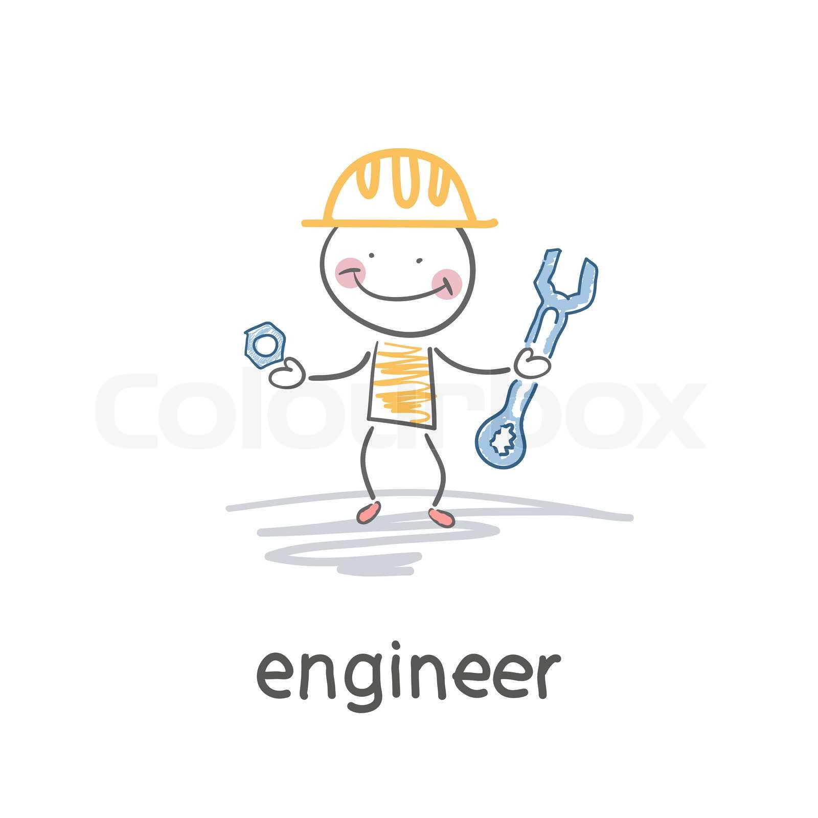 Engineer Illustration Stock Vector Colourbox engineer-illustration-stock-vector-colourbox