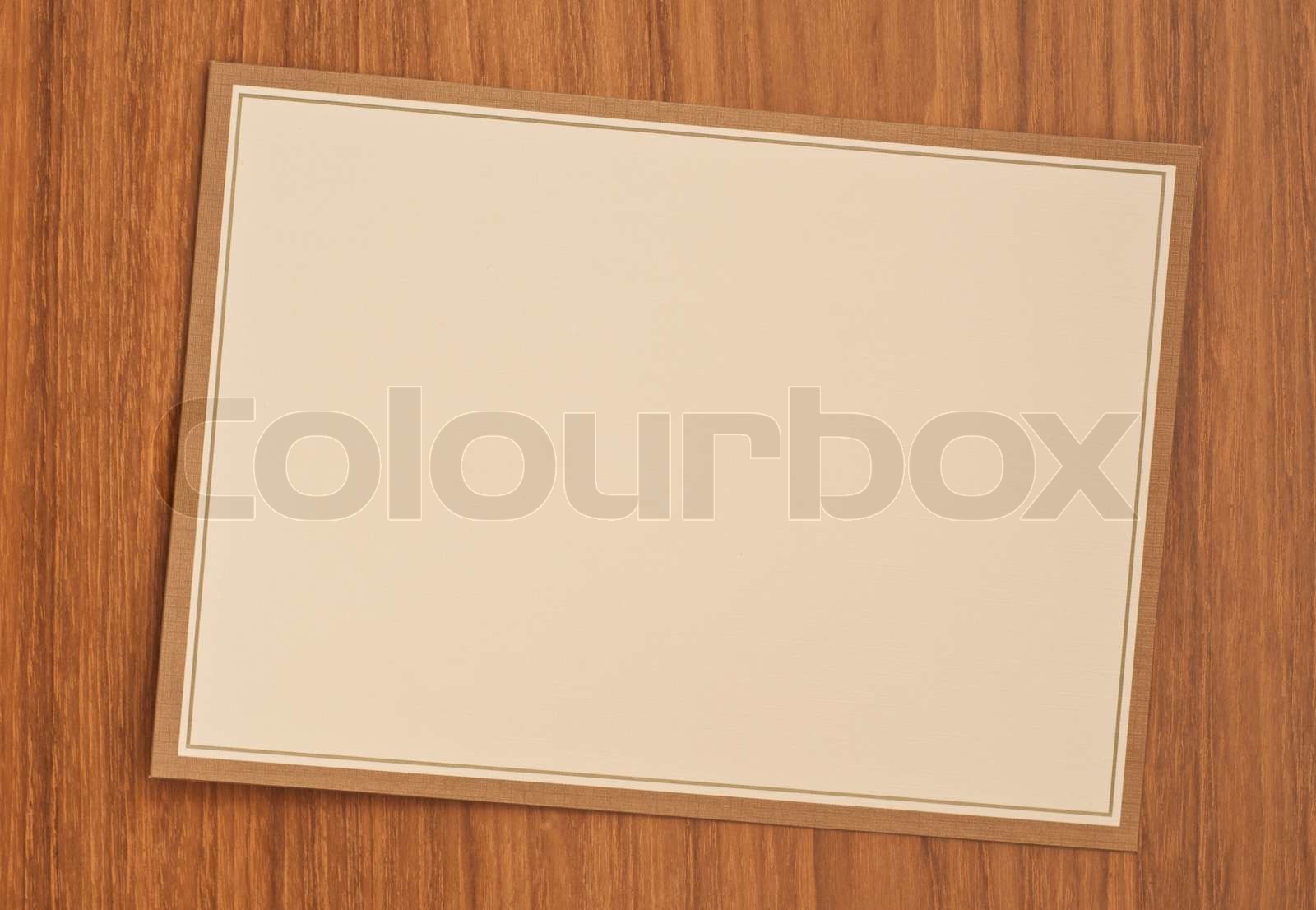 blank invitation card | Stock image | Colourbox