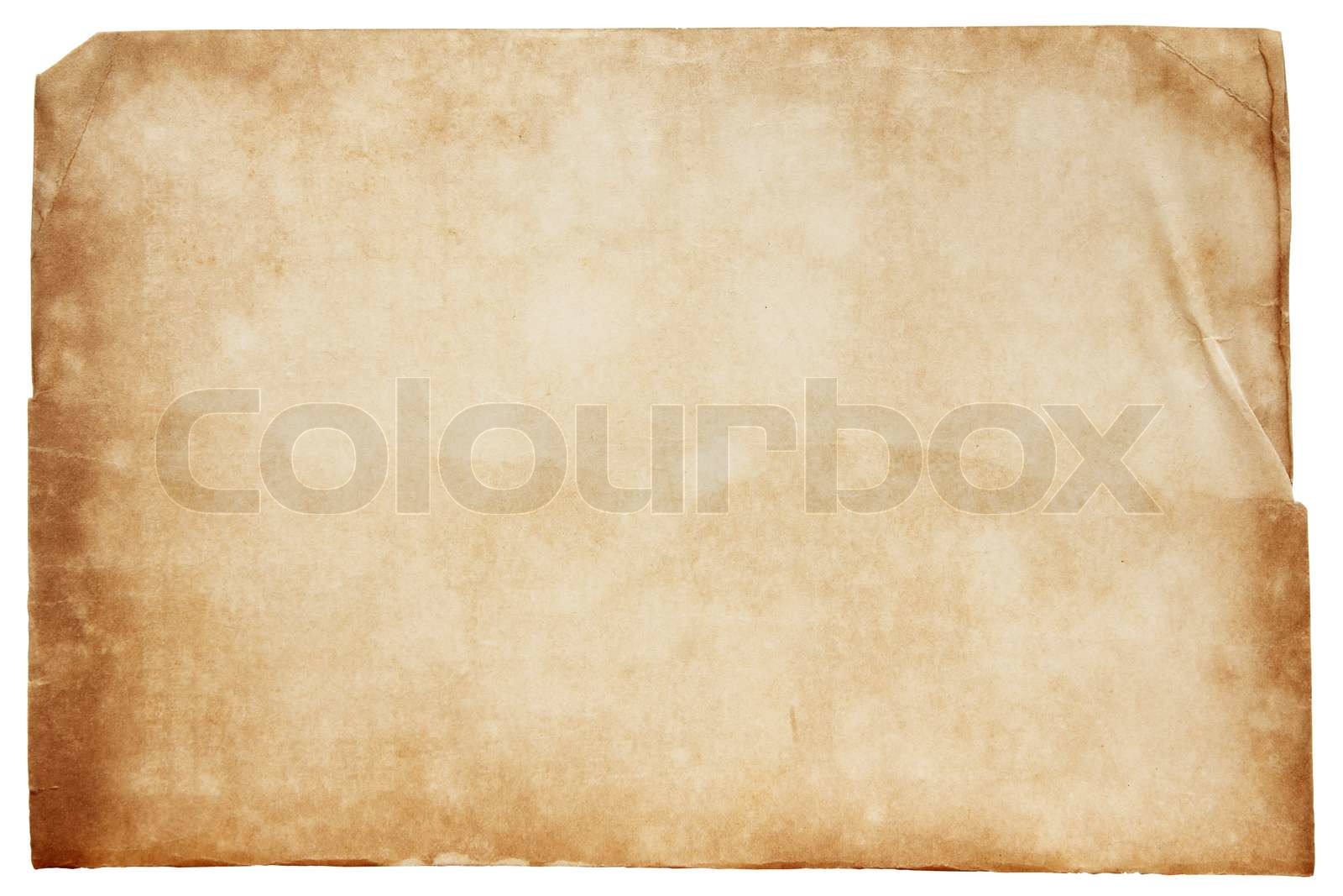 Vintage alten Papier | Stock Bild | Colourbox