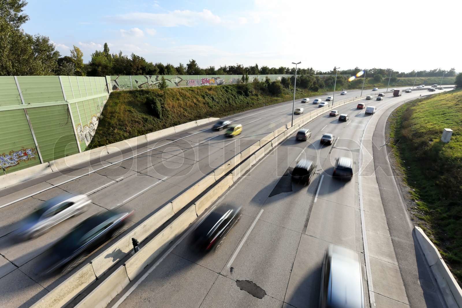 cars drive on a highway | Stock image | Colourbox