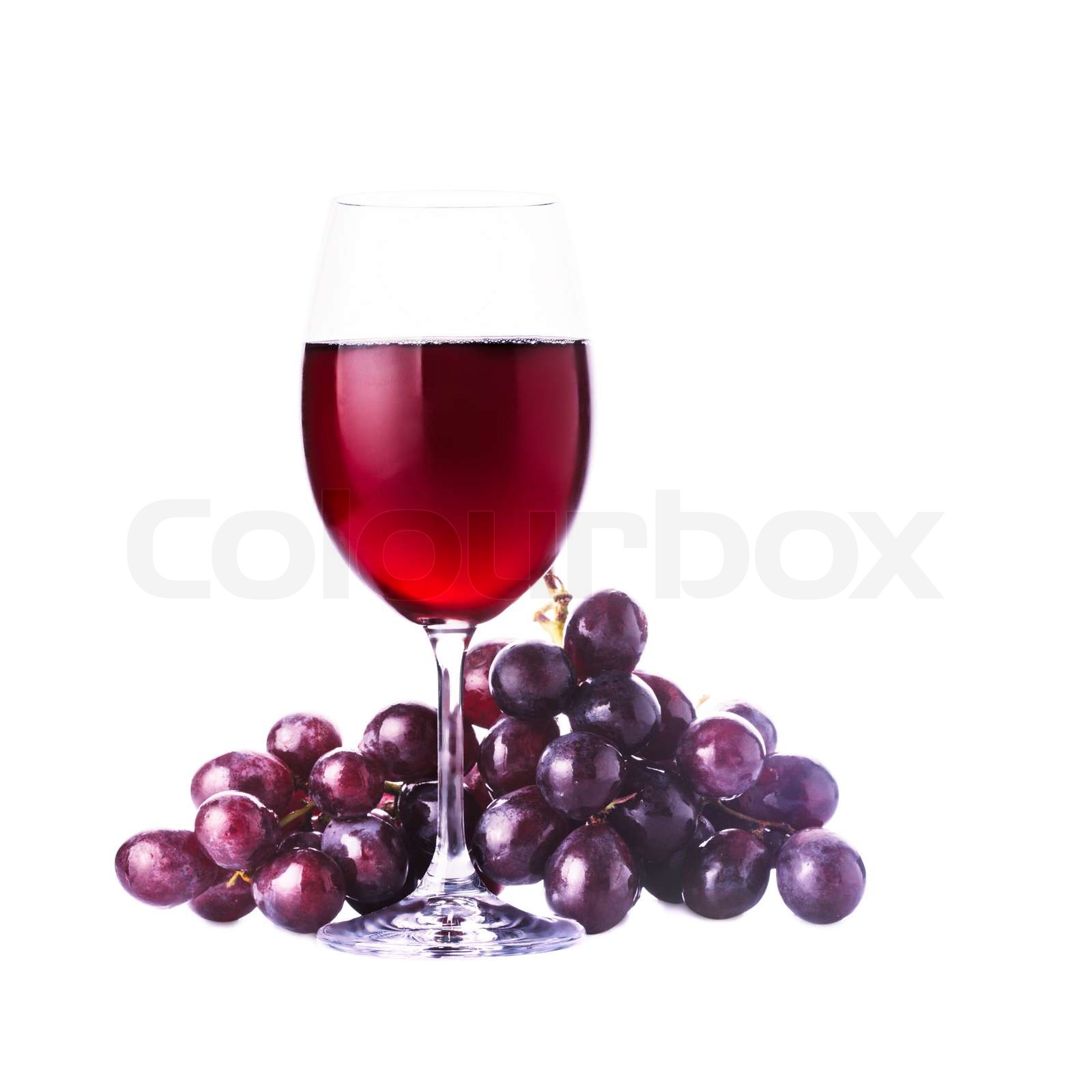 Glas Rotwein | Stock Bild | Colourbox