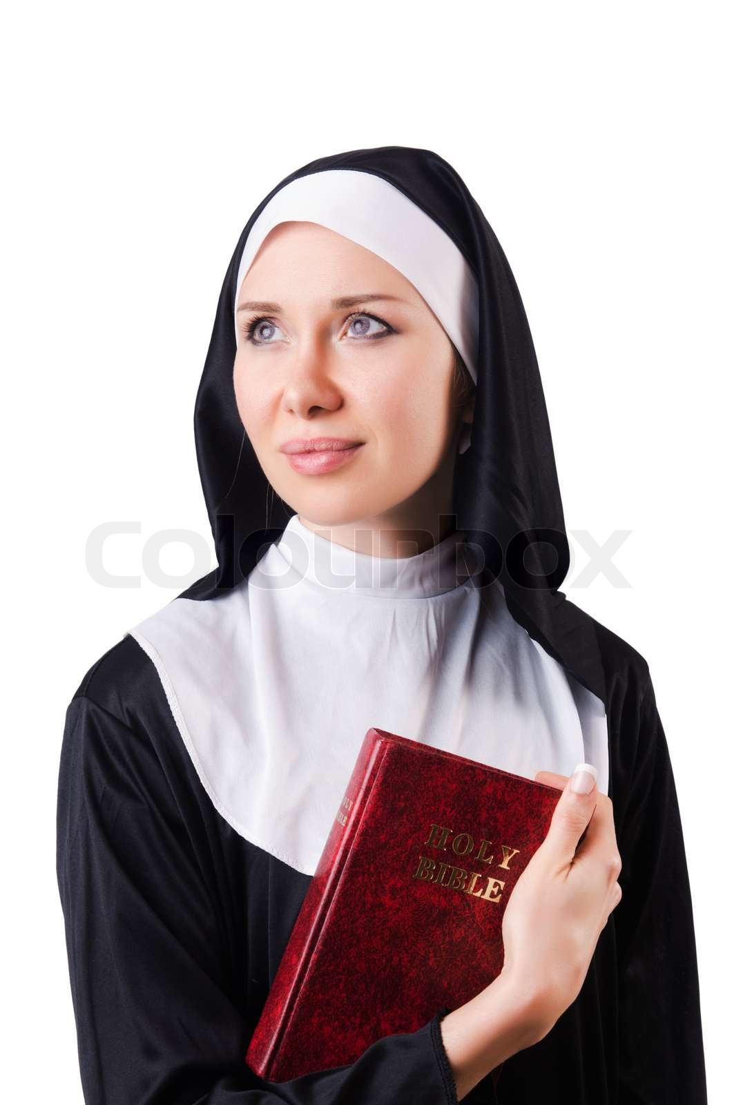 Junge Nonne in religiöses Konzept | Stock Bild | Colourbox