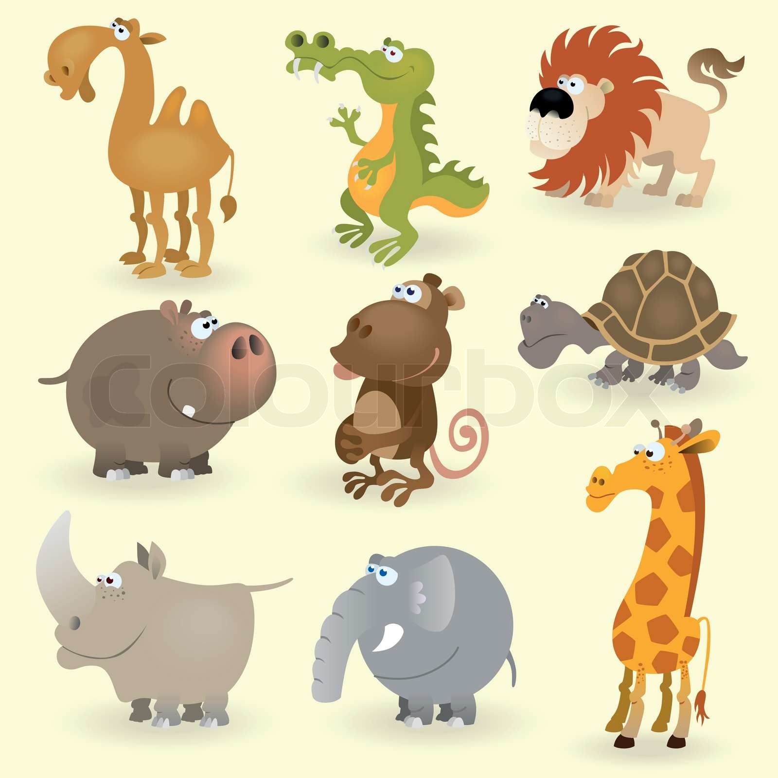 Wild animals set 3 | Stock vector | Colourbox