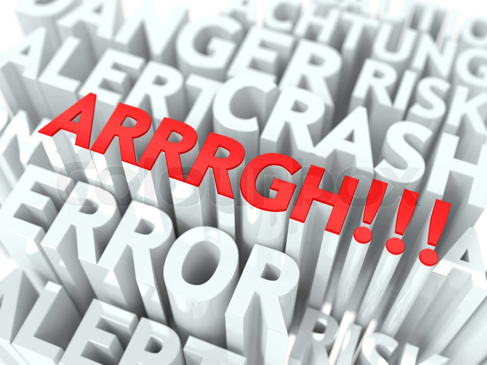 ARRRGH Background Conceptual Design | Stock image | Colourbox