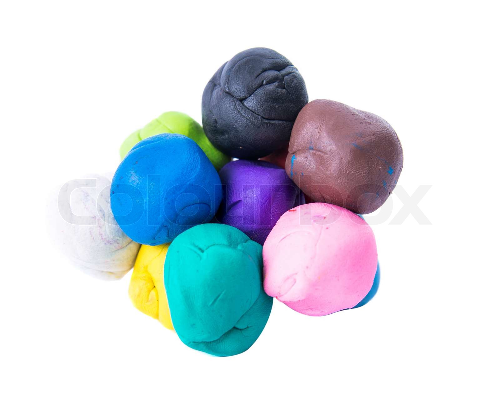 a modelling clay ball of different colors | Stock image | Colourbox