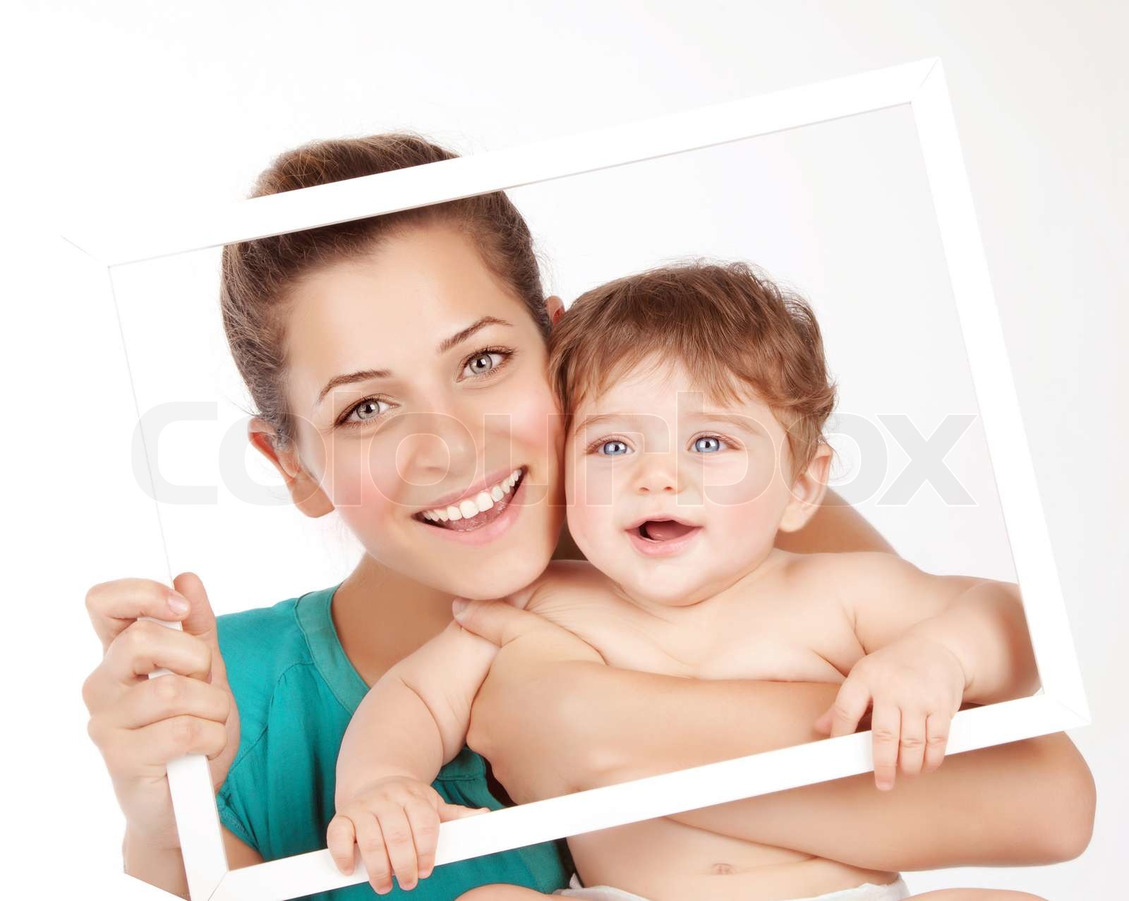 Lovely mom with baby boy | Stock image | Colourbox
