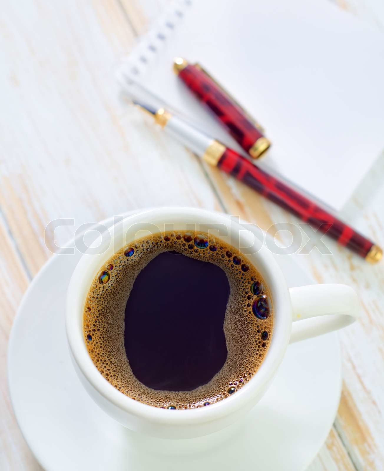 coffee and note | Stock image | Colourbox