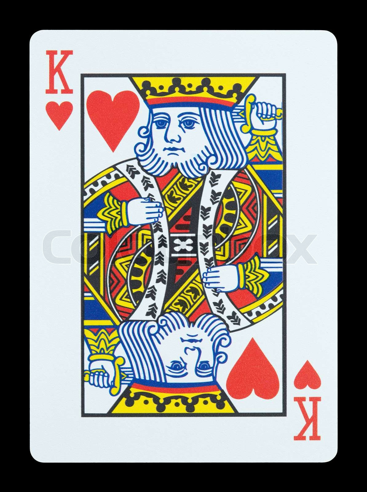 Spillekort - King of hearts | Stock foto | Colourbox