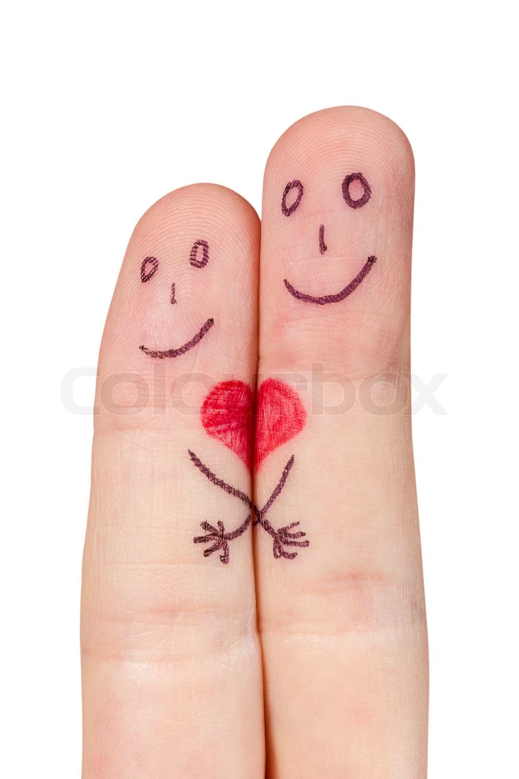 Fingers in love | Stock image | Colourbox