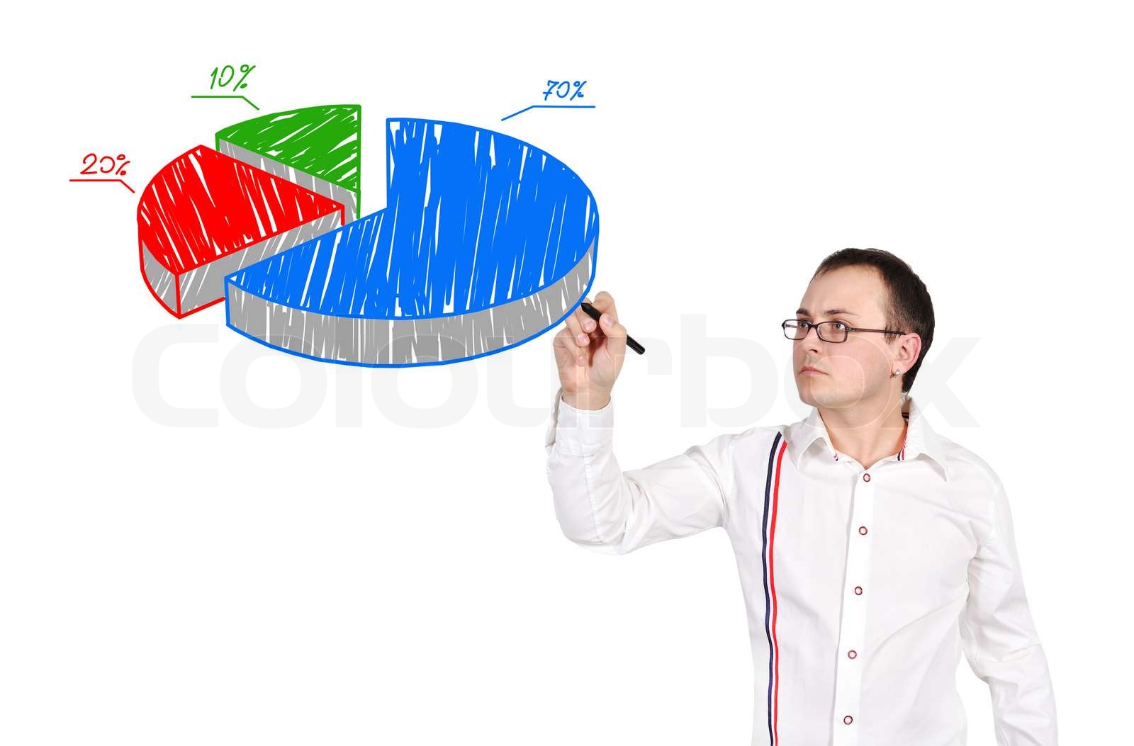 mand tegning diagram | Stock foto | Colourbox