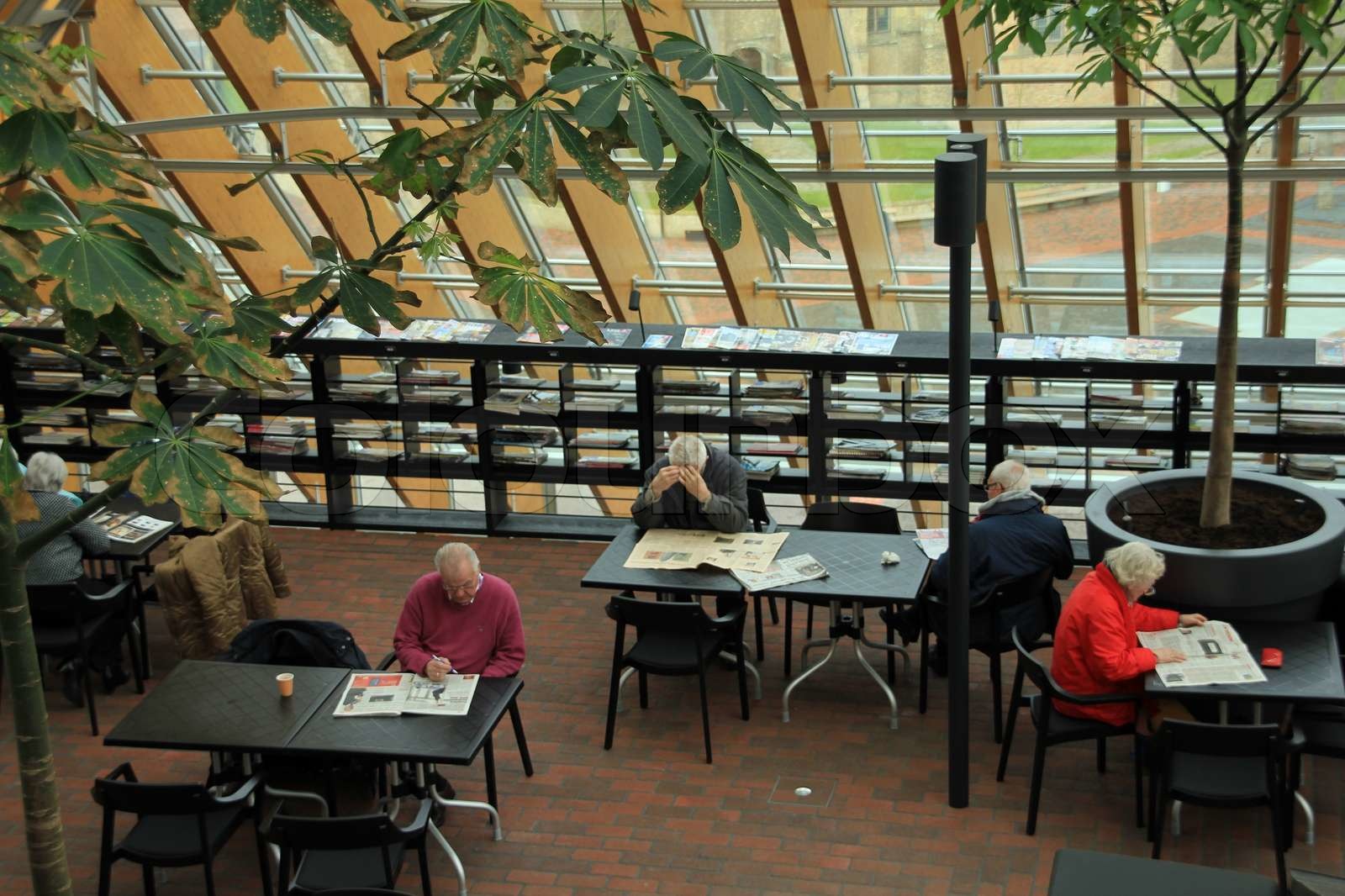 Silence in library. | Stock image | Colourbox