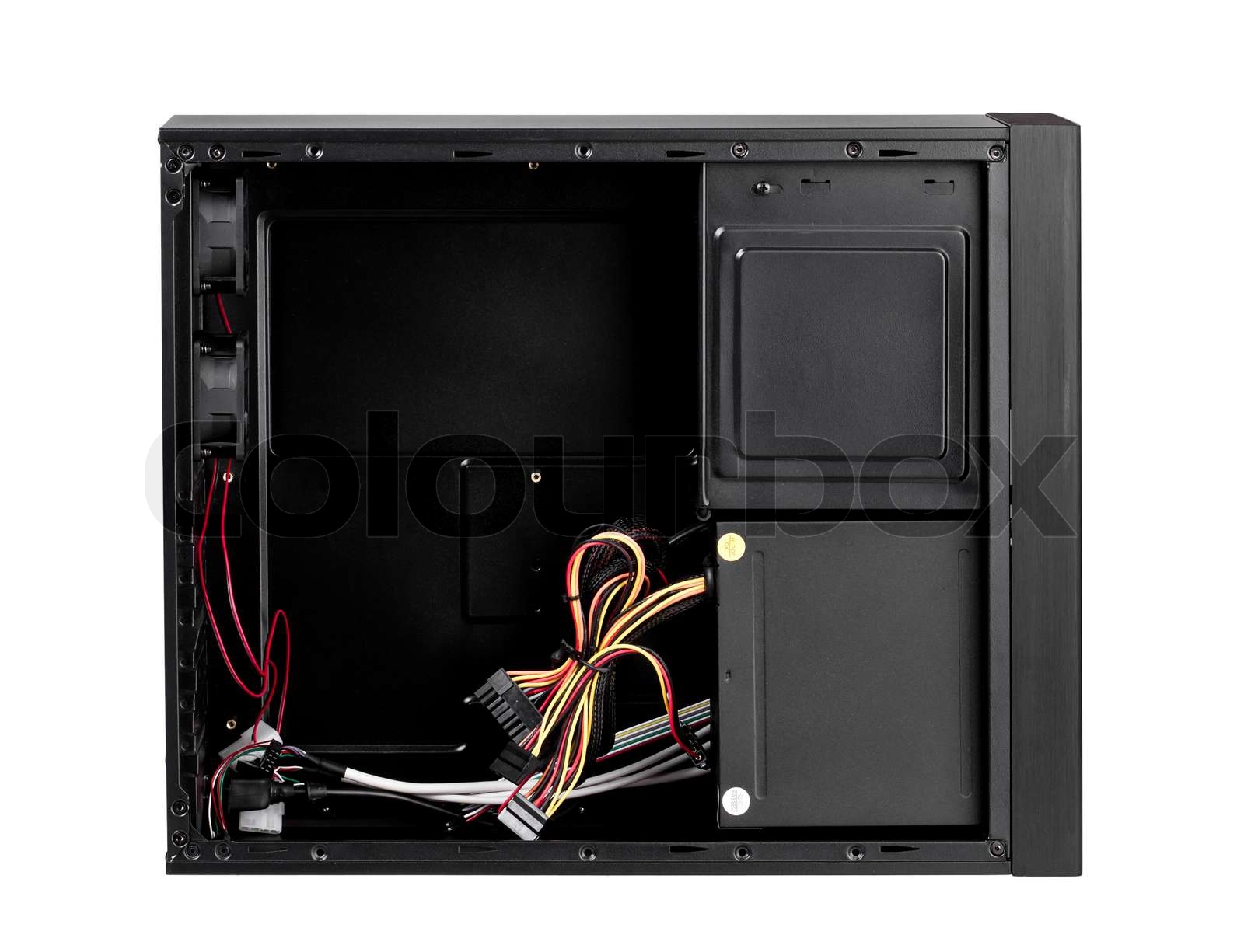 Open computer case to install your hardware and accessory | Stock image ...