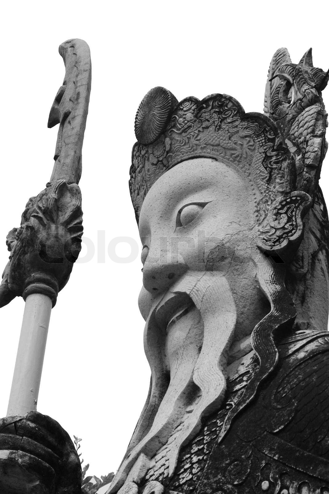 Temple guard statue in Thailand | Stock image | Colourbox