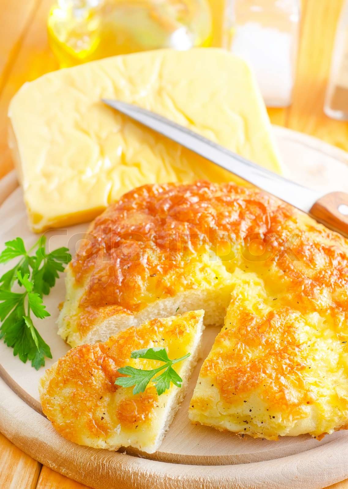 bread with cheese | Stock image | Colourbox