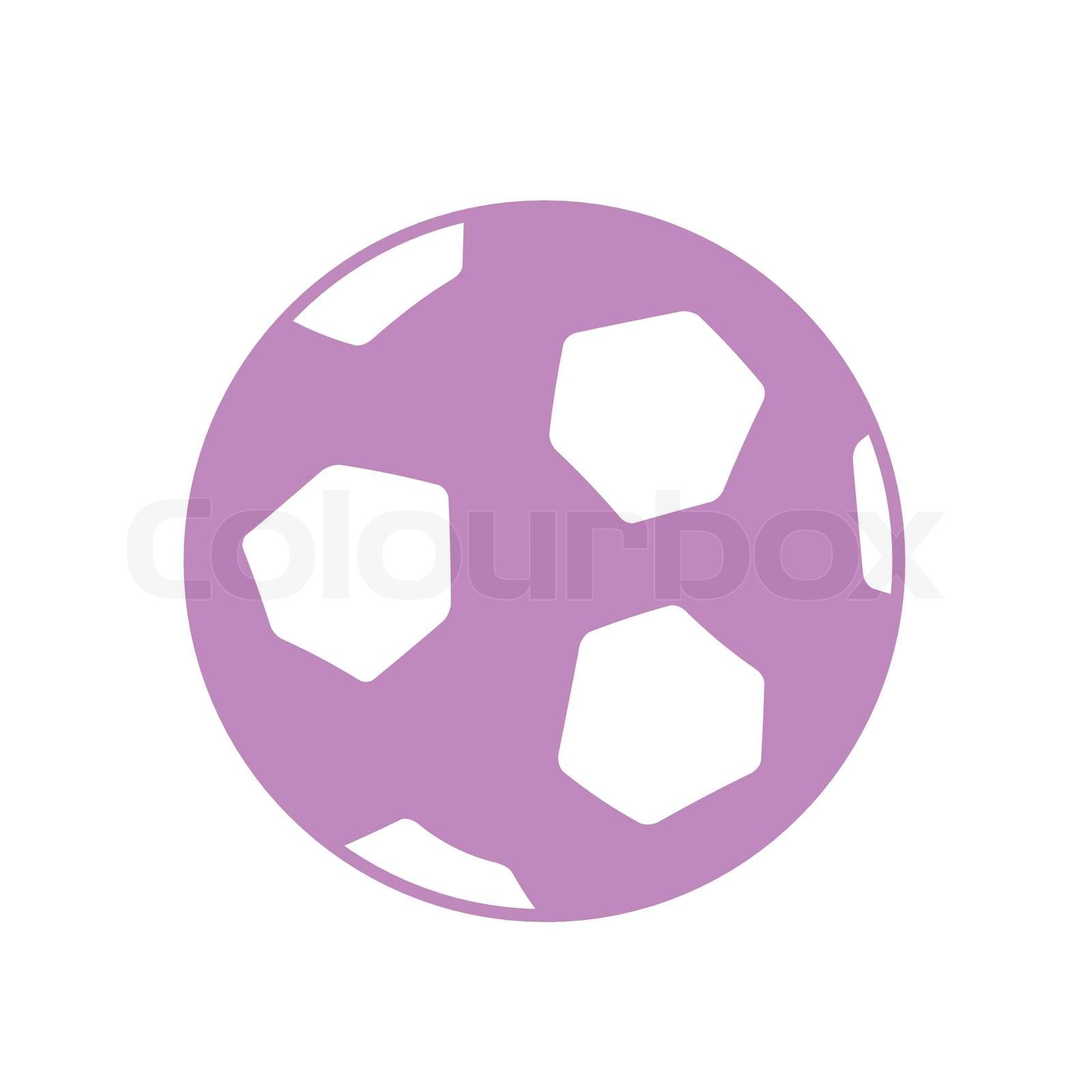 Football icon in purple | Stock vector | Colourbox