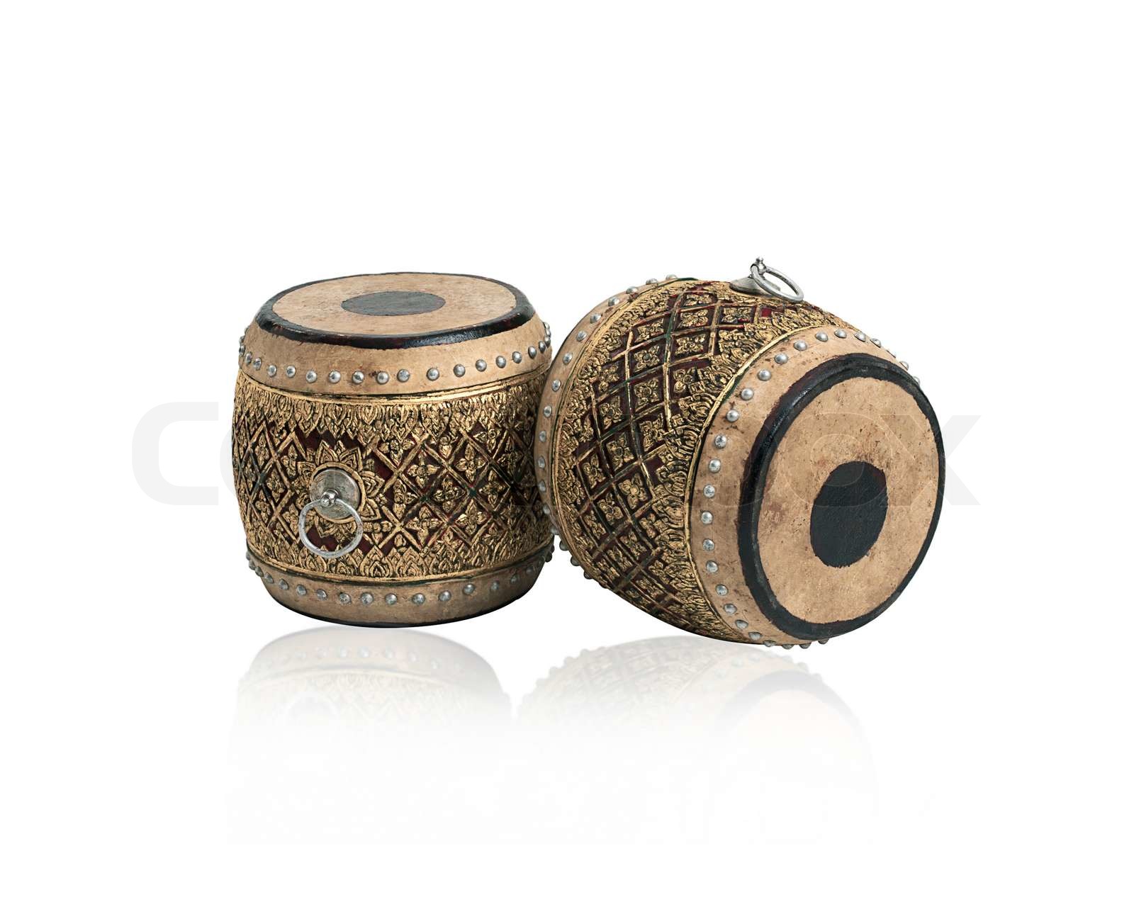 Old fashioned Thai Trommeln antike Musikinstrument | Stock Bild | Colourbox