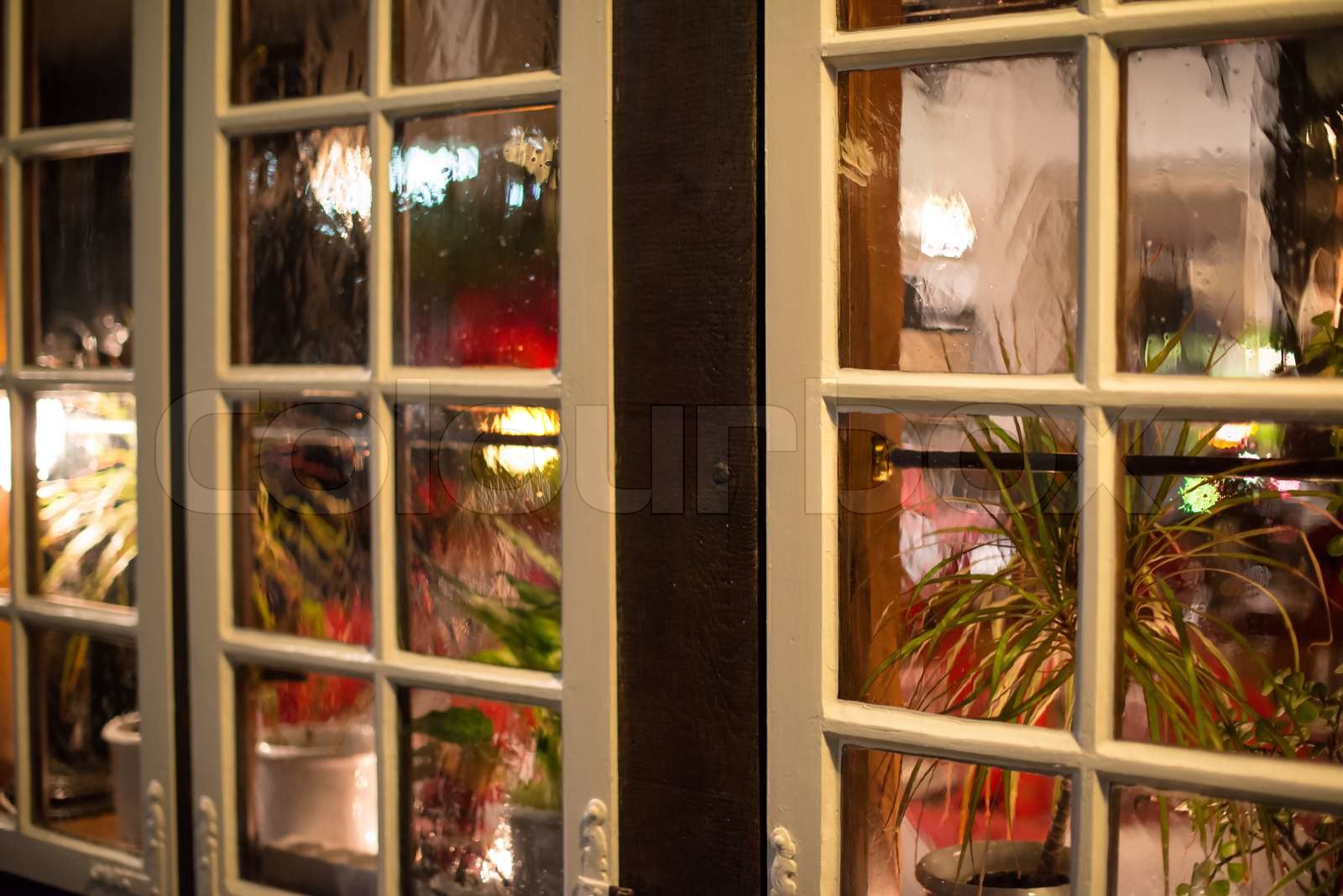 Traditional pub window | Stock image | Colourbox