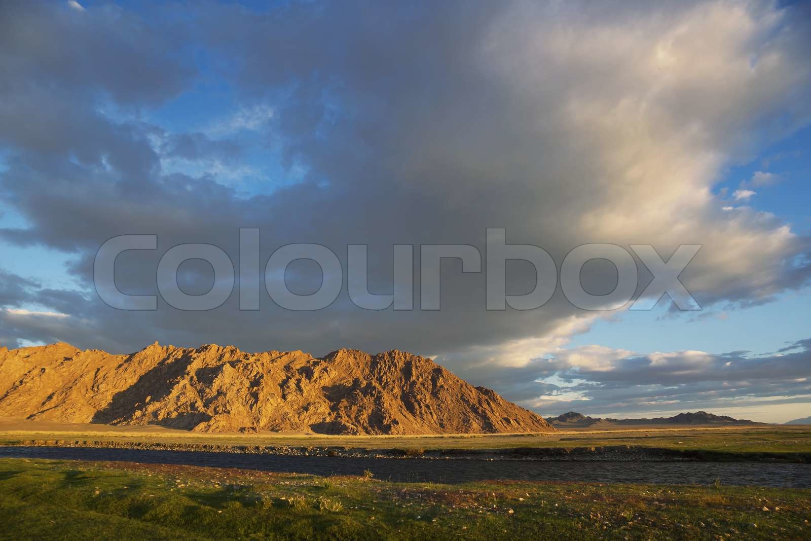 Bjerge i det vestlige Mongoliet | Stock foto | Colourbox