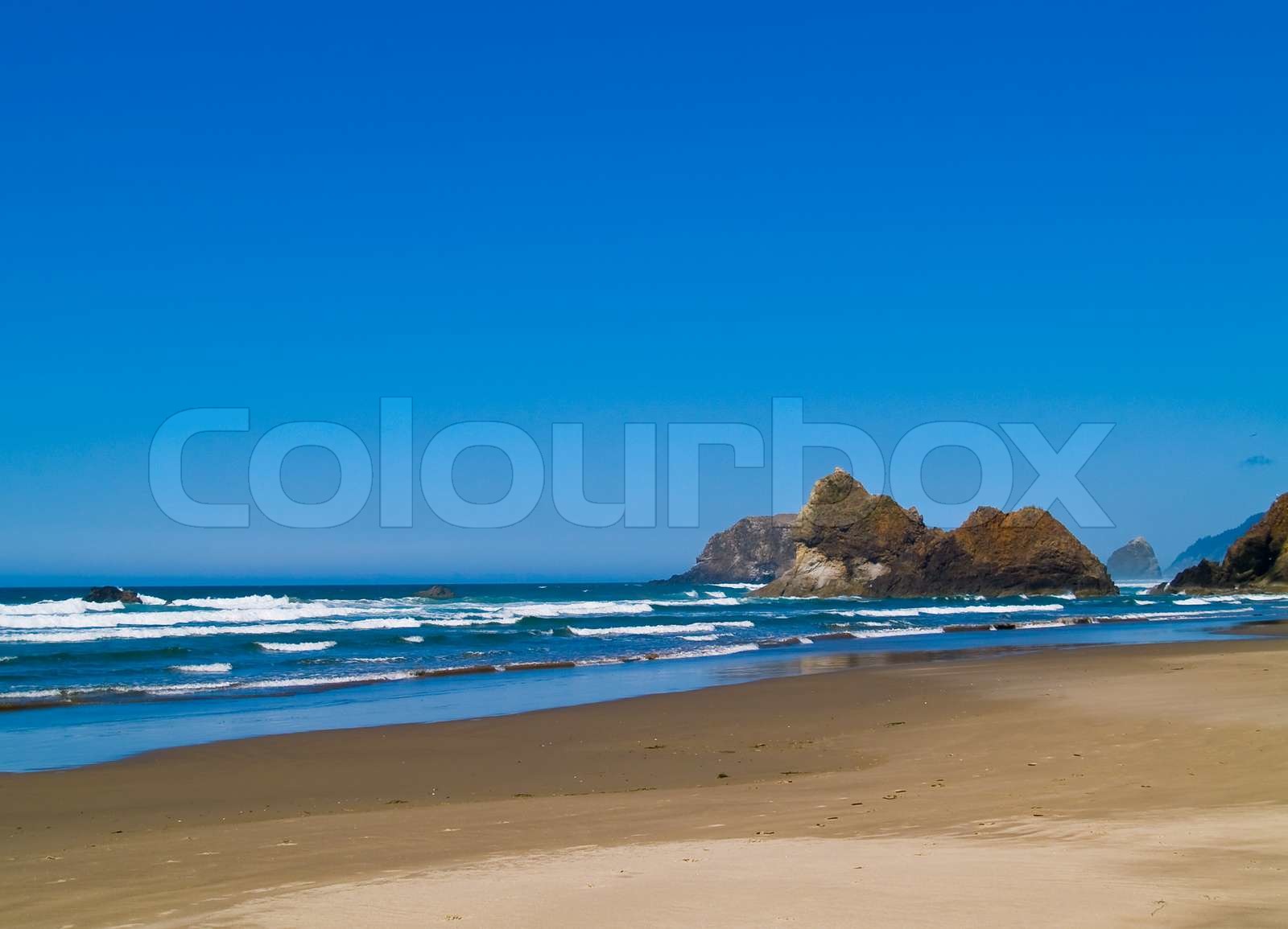 Rugged Rocky Arcadia Beach on the Oregon Coast | Stock image | Colourbox