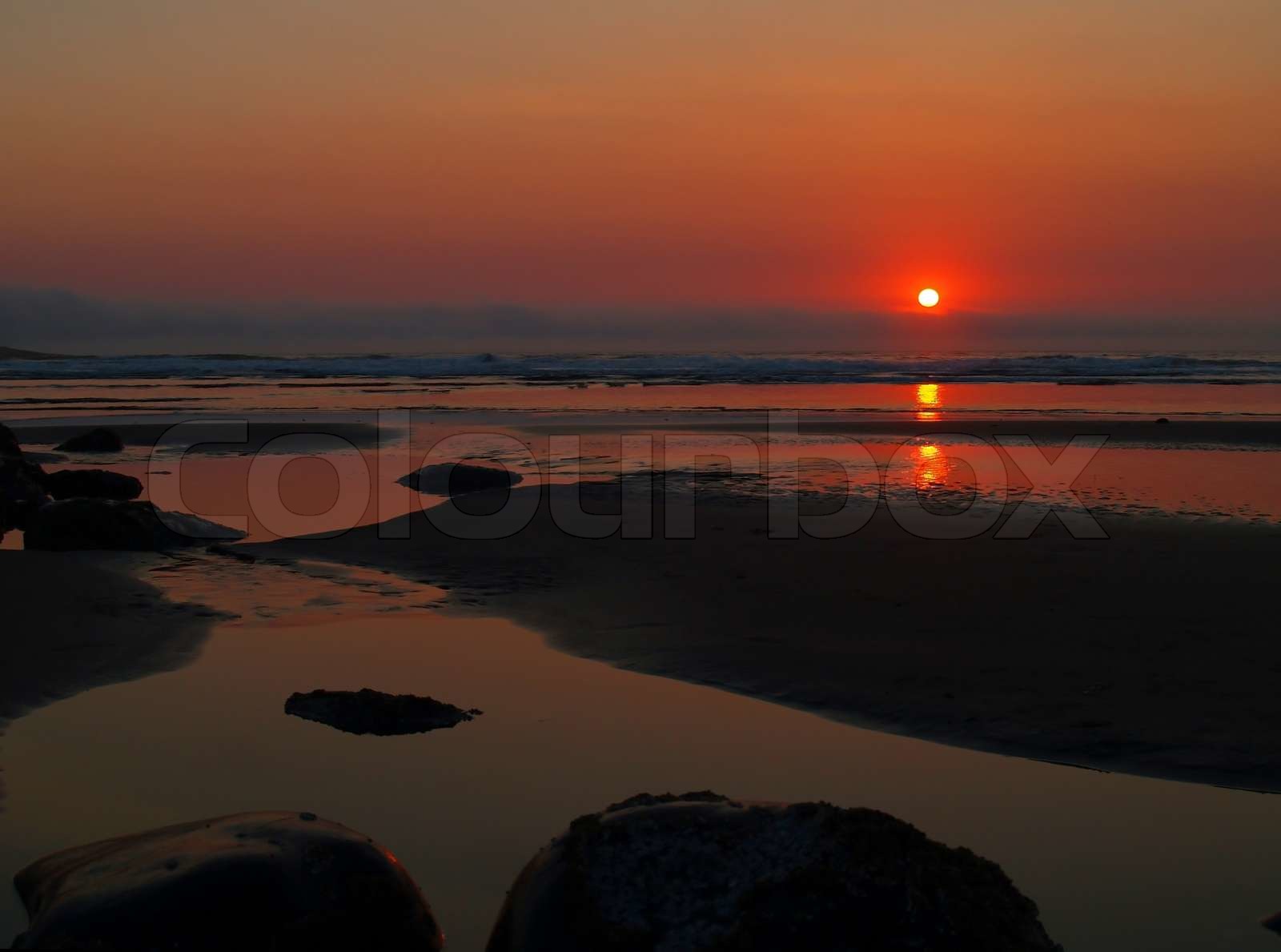Sunset at the Beach on the Oregon Coast | Stock image | Colourbox