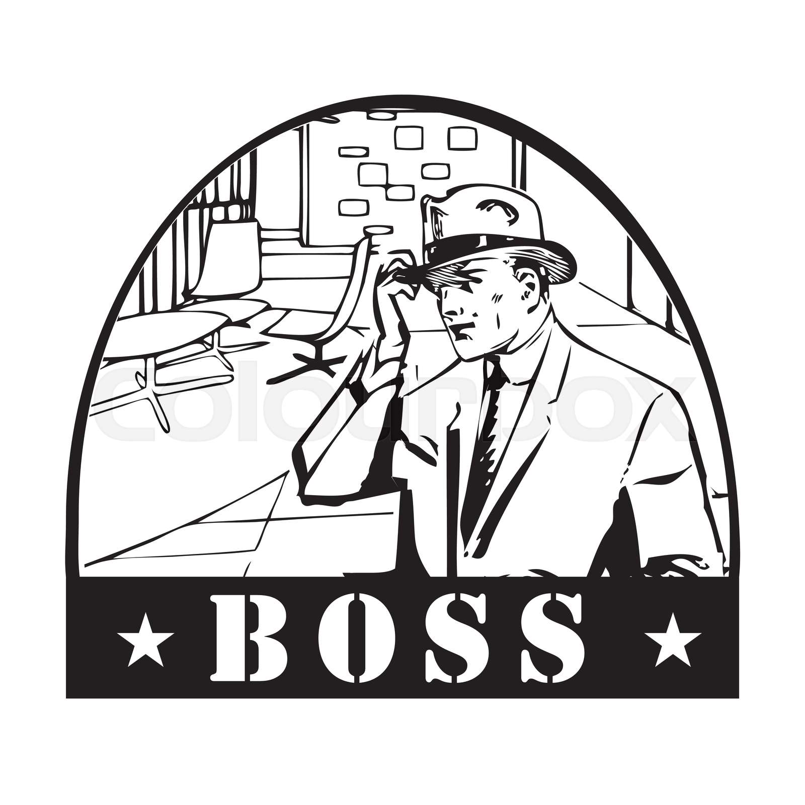 Boss vector illustration | Stock vector | Colourbox