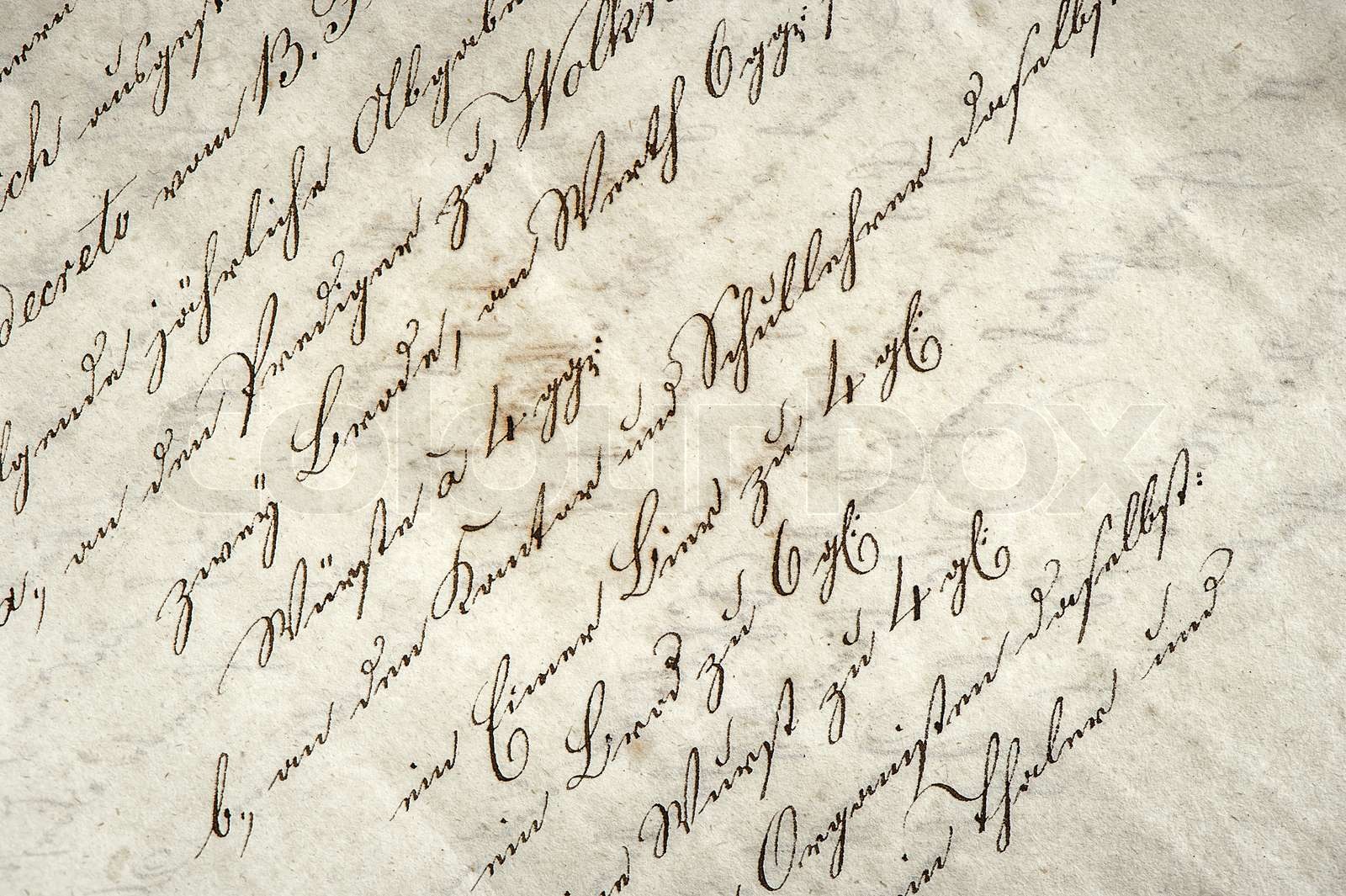 antique calligraphy | Stock image | Colourbox