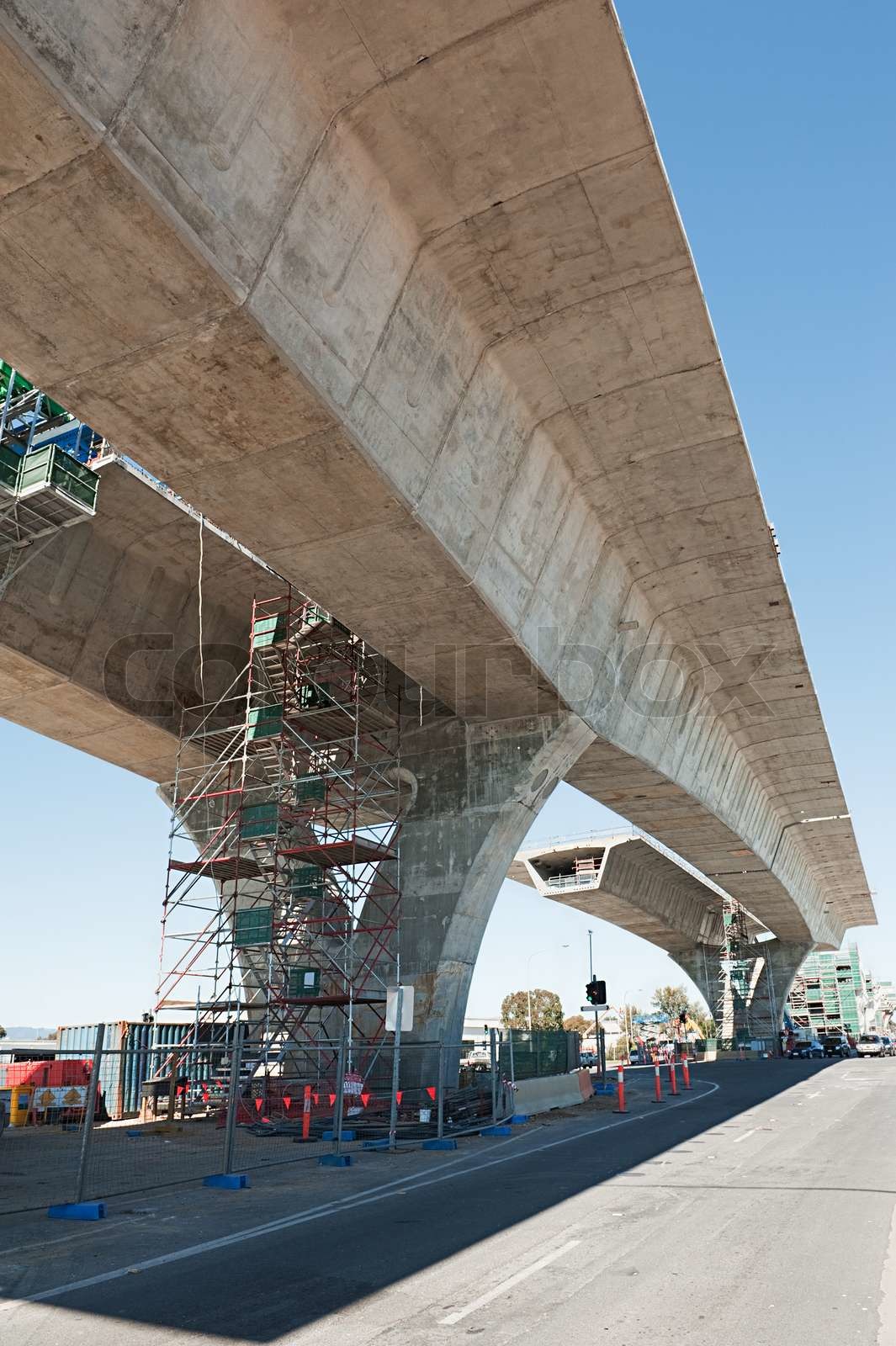 fragmentviewof the road under reconstruction | Stock image | Colourbox