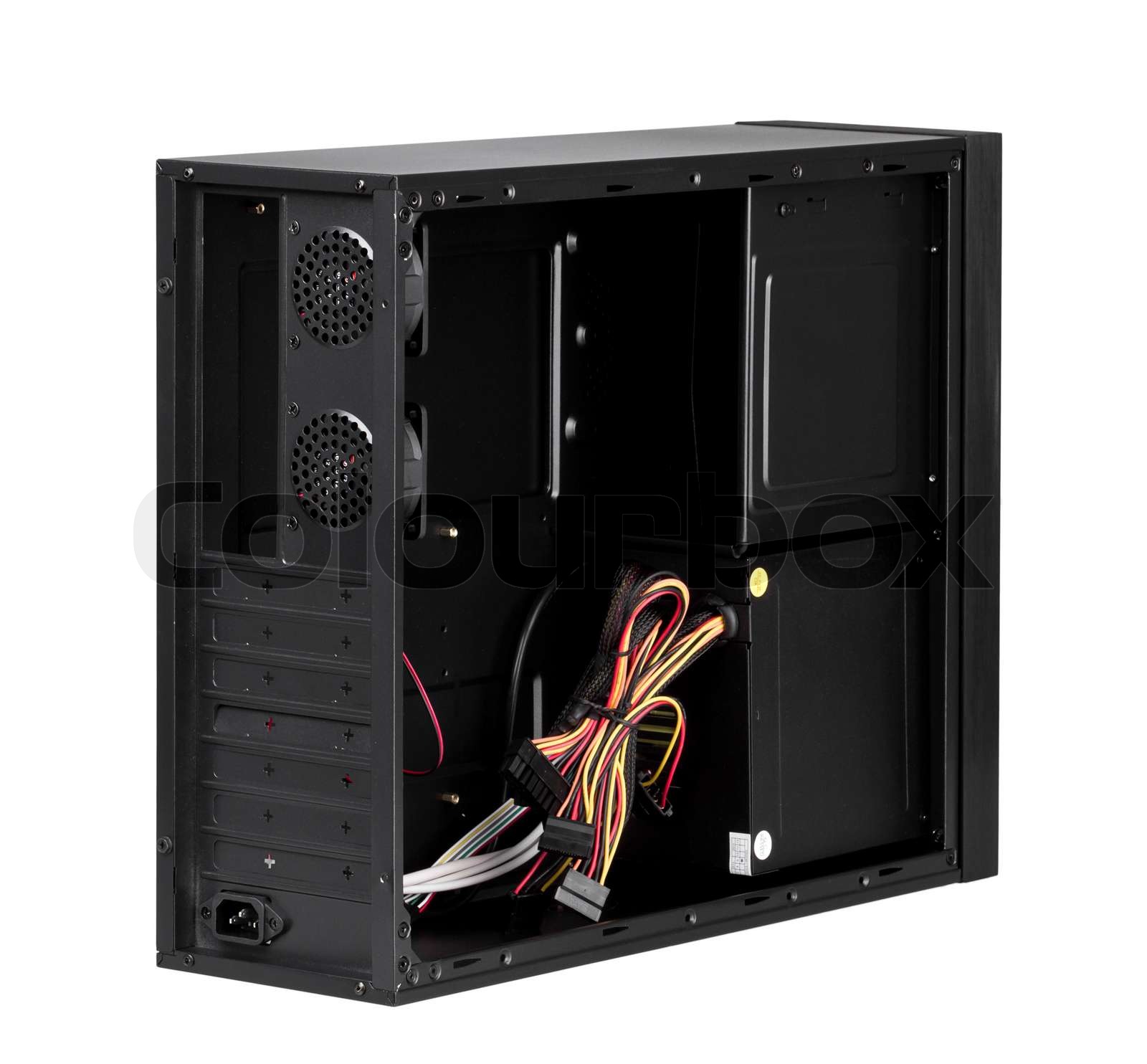 Open computer case to install your hardware and accessory systems for ...