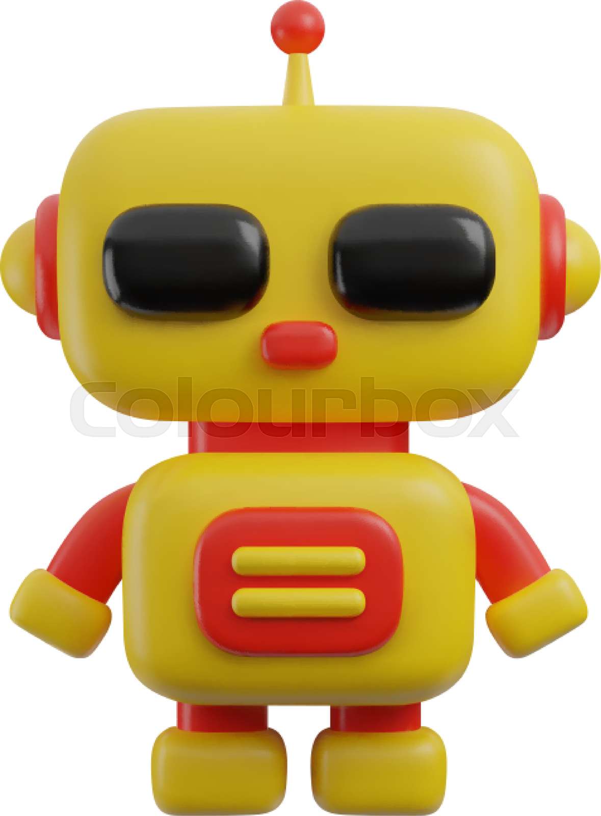 Chatbot robot icon in realistic 3D style, artificial intelligence ...